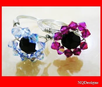 How to Make Threaded Flower Crystal Ring Tutorial : 9 Steps - Instructables