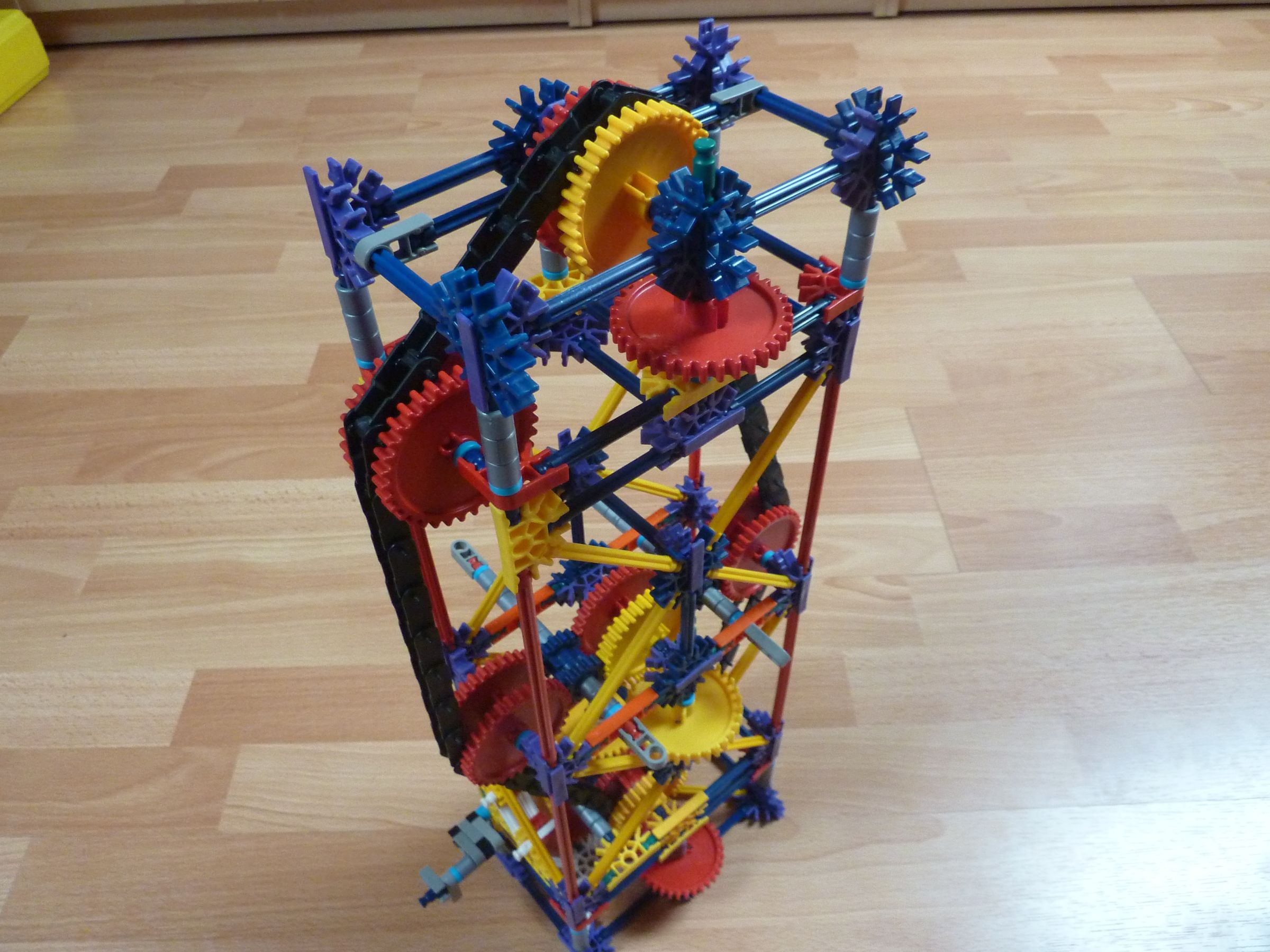 Push Lift, a Knex Ball Machine Lift : 17 Steps - Instructables