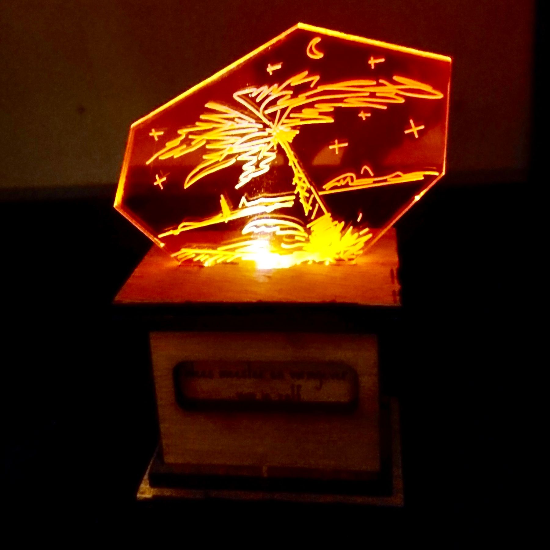 Laser Cut Acrylic LED Display : 7 Steps (with Pictures) - Instructables