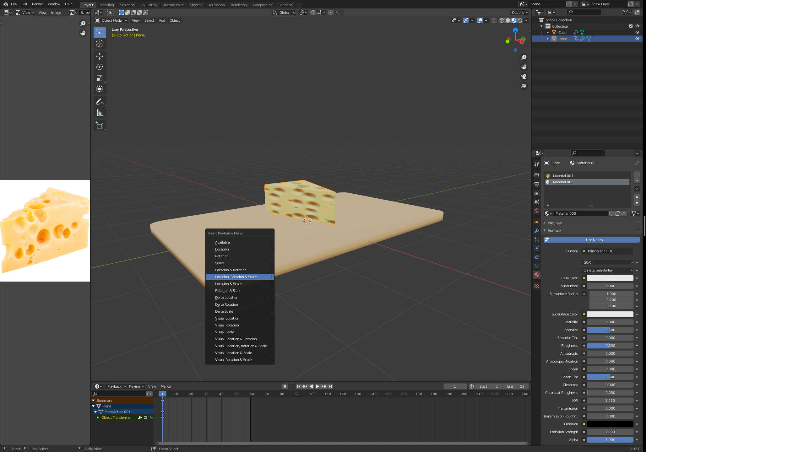 Bouncing Cheese in Blender : 23 Steps - Instructables