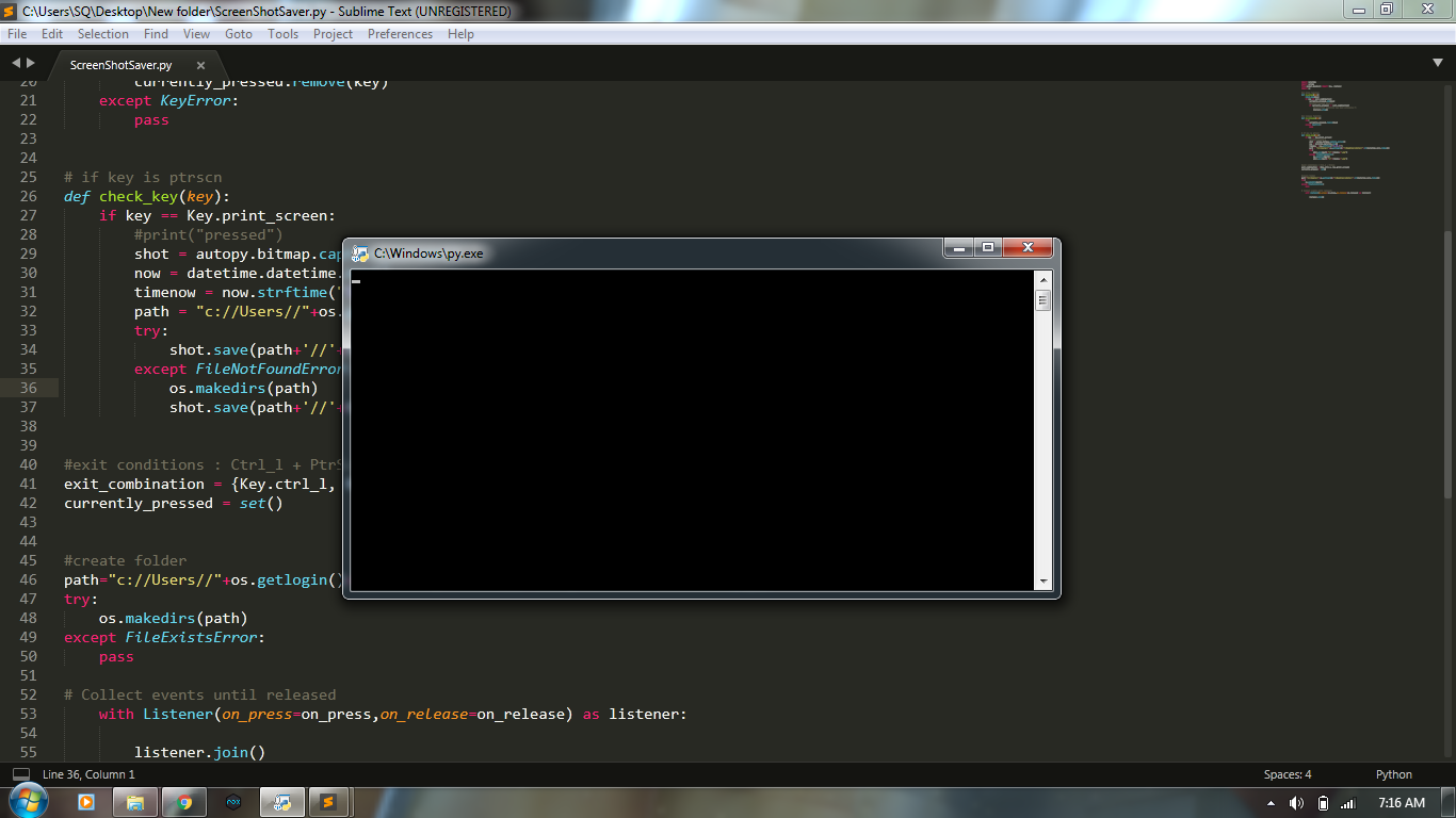 Automatically Save Screenshots in Windows With a Python Script : 4 ...