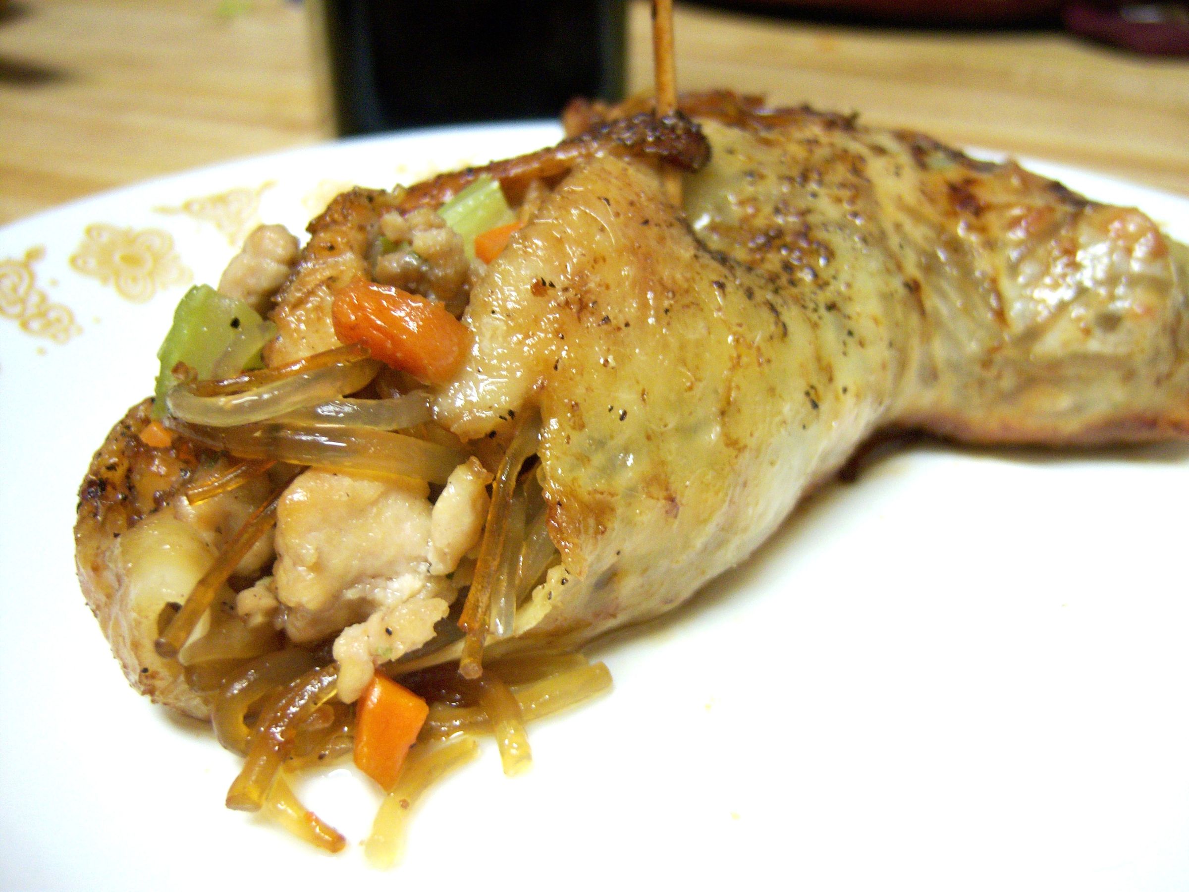 Asian Stuffed Chicken Quarters : 5 Steps - Instructables