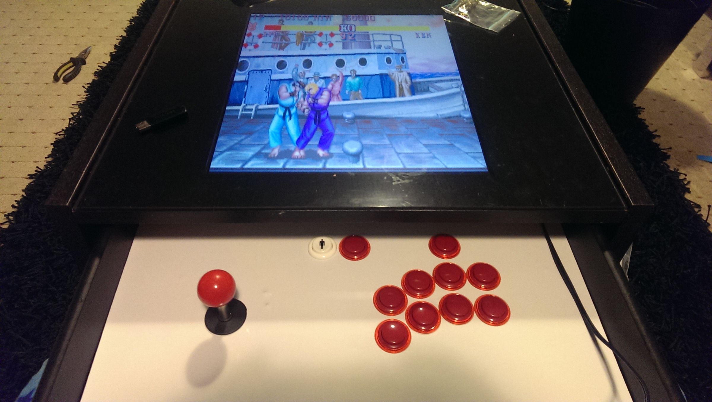 Hyperspin Arcade Coffee Table Ikea Ramvik : 5 Steps - Instructables