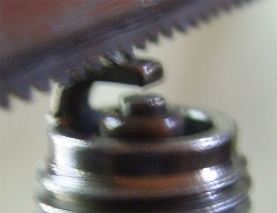Save Gas and Incerase Horsepower by Side Gapping Spark Plugs : 4 Steps ...