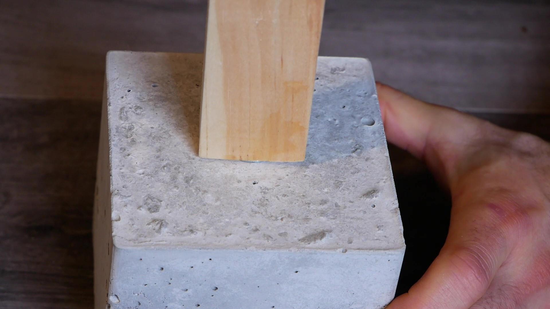 Concrete & Wood Counterweighted Mic Stand : 12 Steps (with Pictures ...