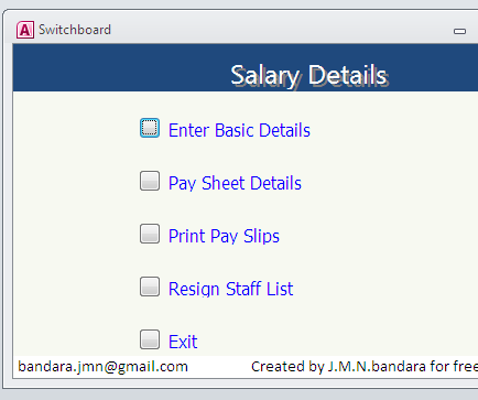 Payroll and Staff Attendance Database Using MS Access : 6 Steps ...