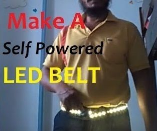 How to Make a Self Powered Hand Crank LED Belt With LED Strip and Microwave Motor : 4 Steps ...