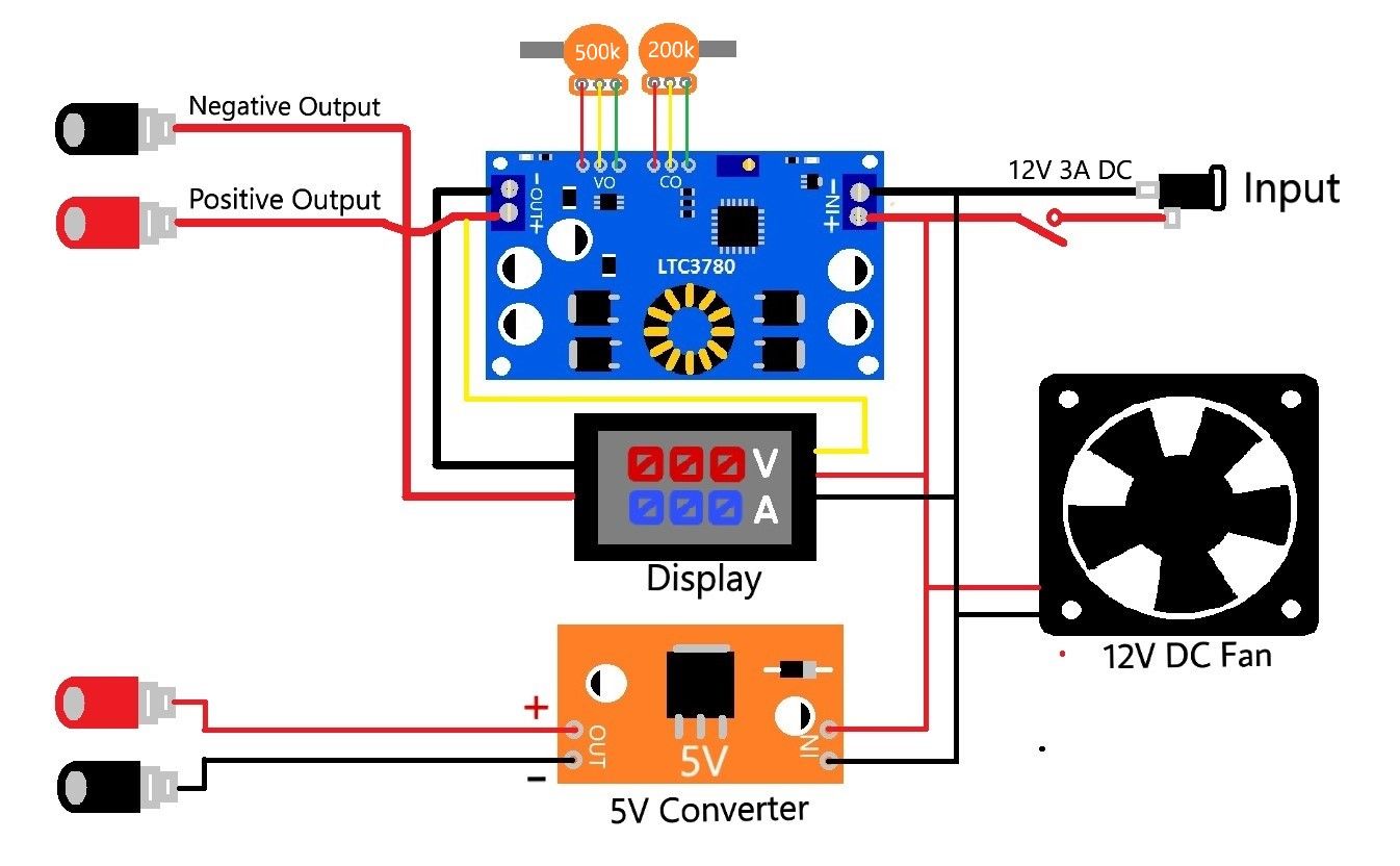 DIY Variable Power Supply With Adjustable Voltage and Current : 14 ...