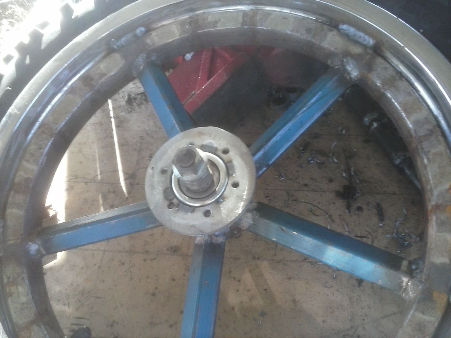 Making Wide Bike Wheel Hubs and Joining Them to Car Rims. PART 2! : 6 ...