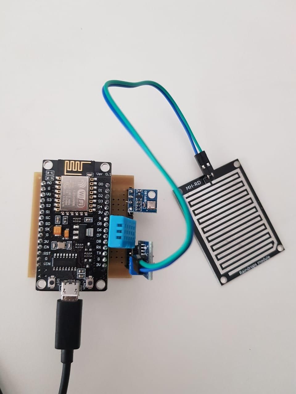 DIY Weather Station Using DHT11, BMP180, Nodemcu With Arduino IDE Over ...