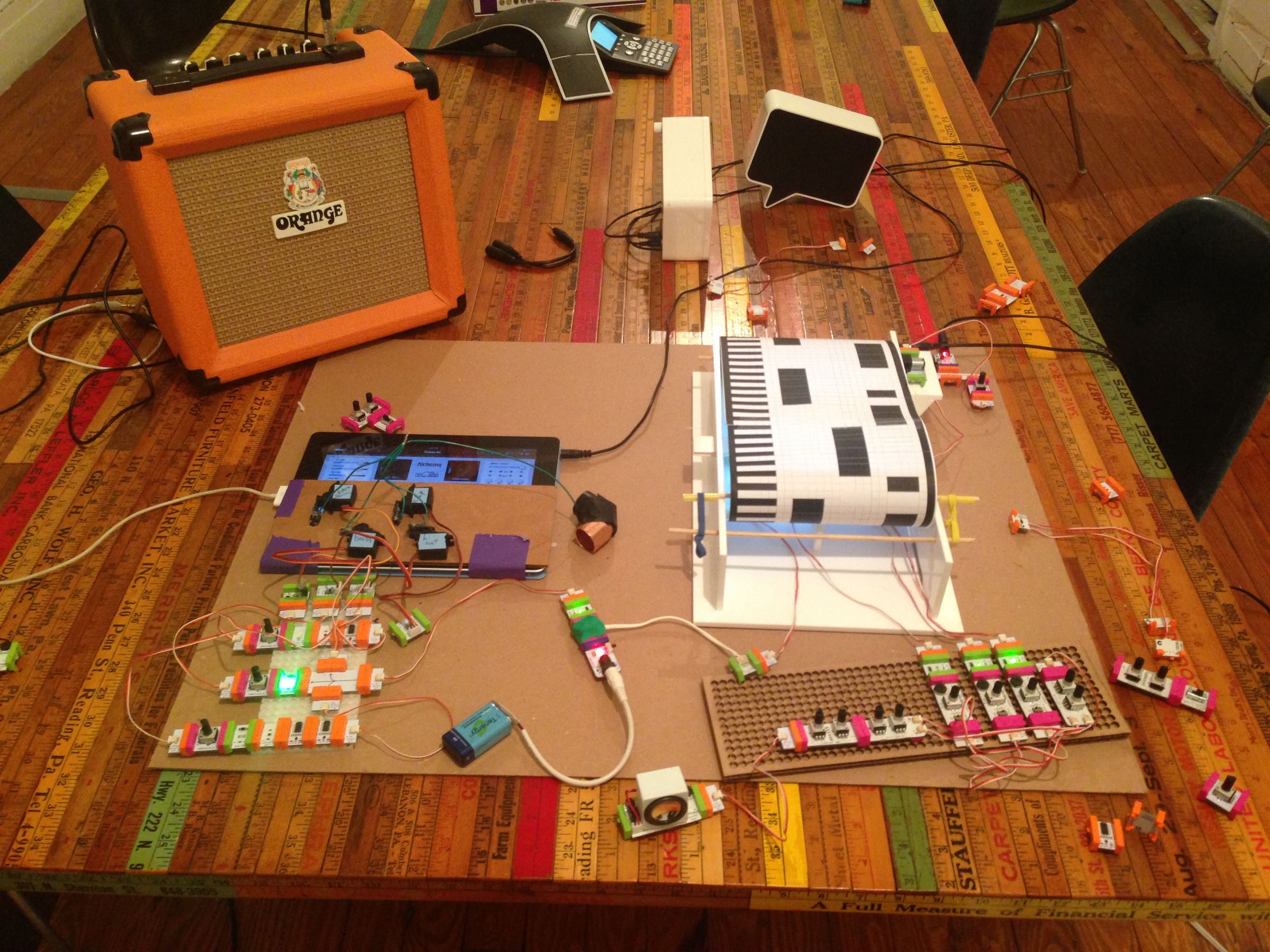 Robotic Music Player and Sequencer With LittleBits AKA Fruityloops IRL ...