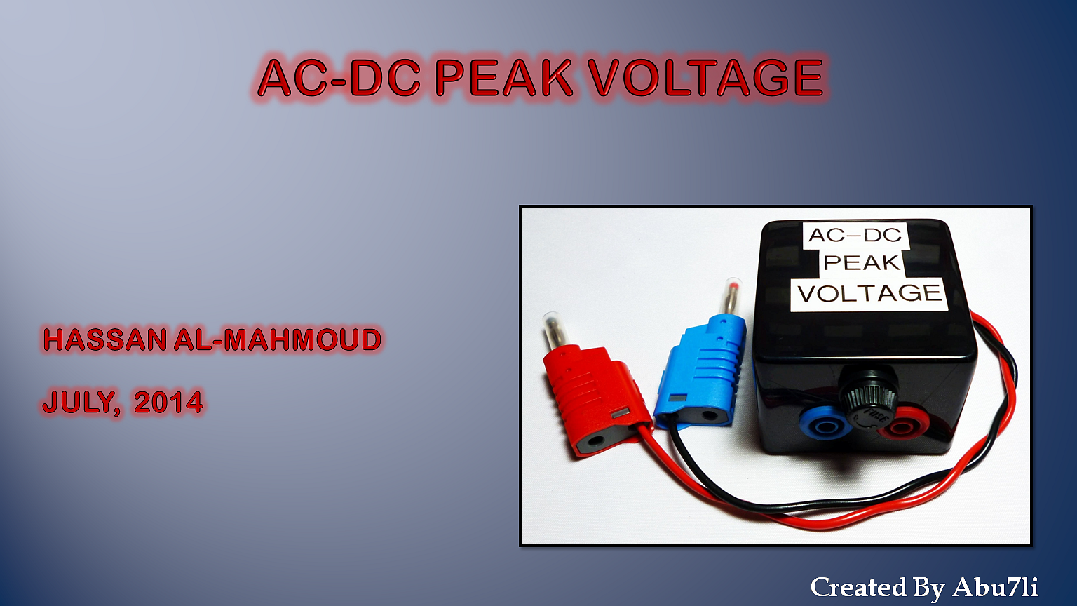 AC-DC Peak Voltage - Instructables