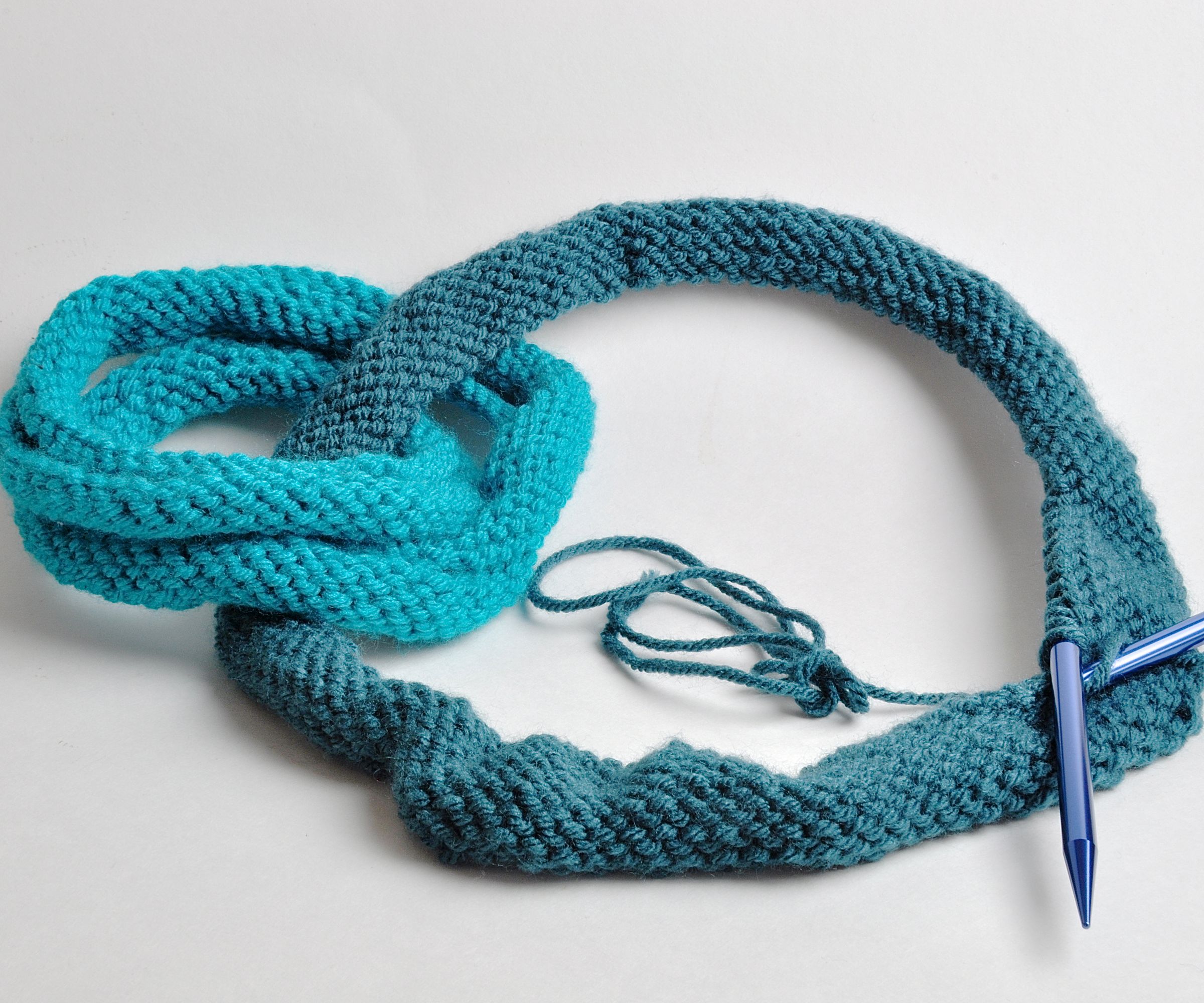 Infinity Times 7 Scarf - Knitting in a Round : 4 Steps (with Pictures ...