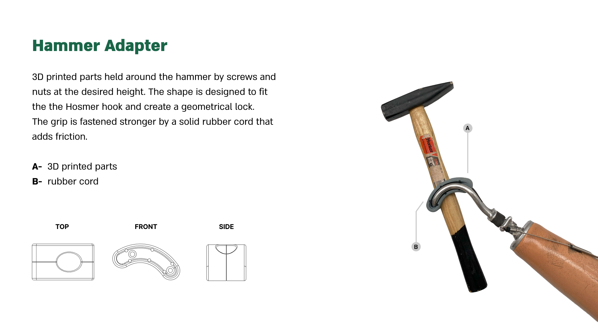 Hammer Adapter for Hosmer Hook Users : 6 Steps - Instructables
