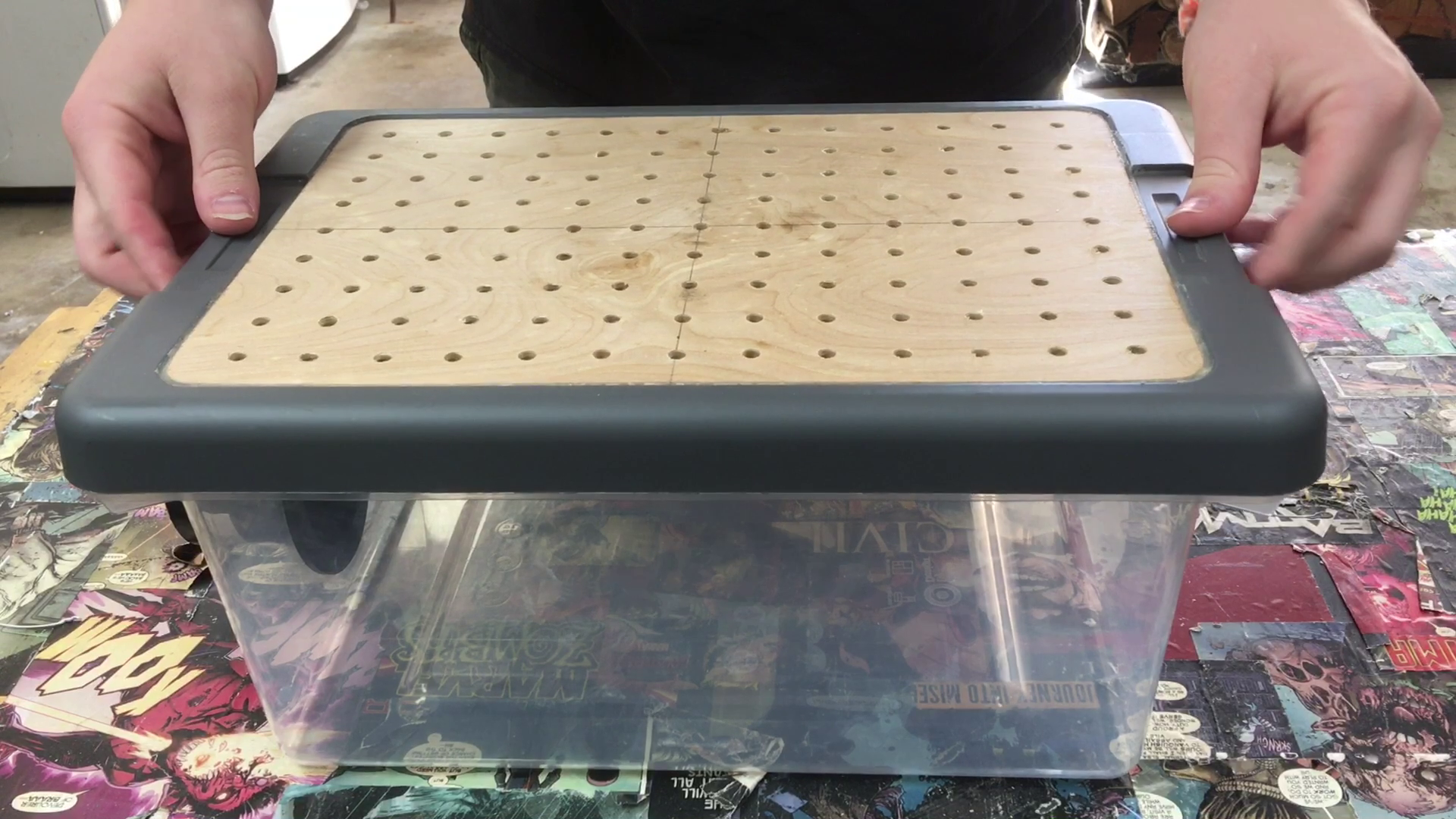 Dust Free Sanding Using a Storage Container : 15 Steps (with Pictures ...