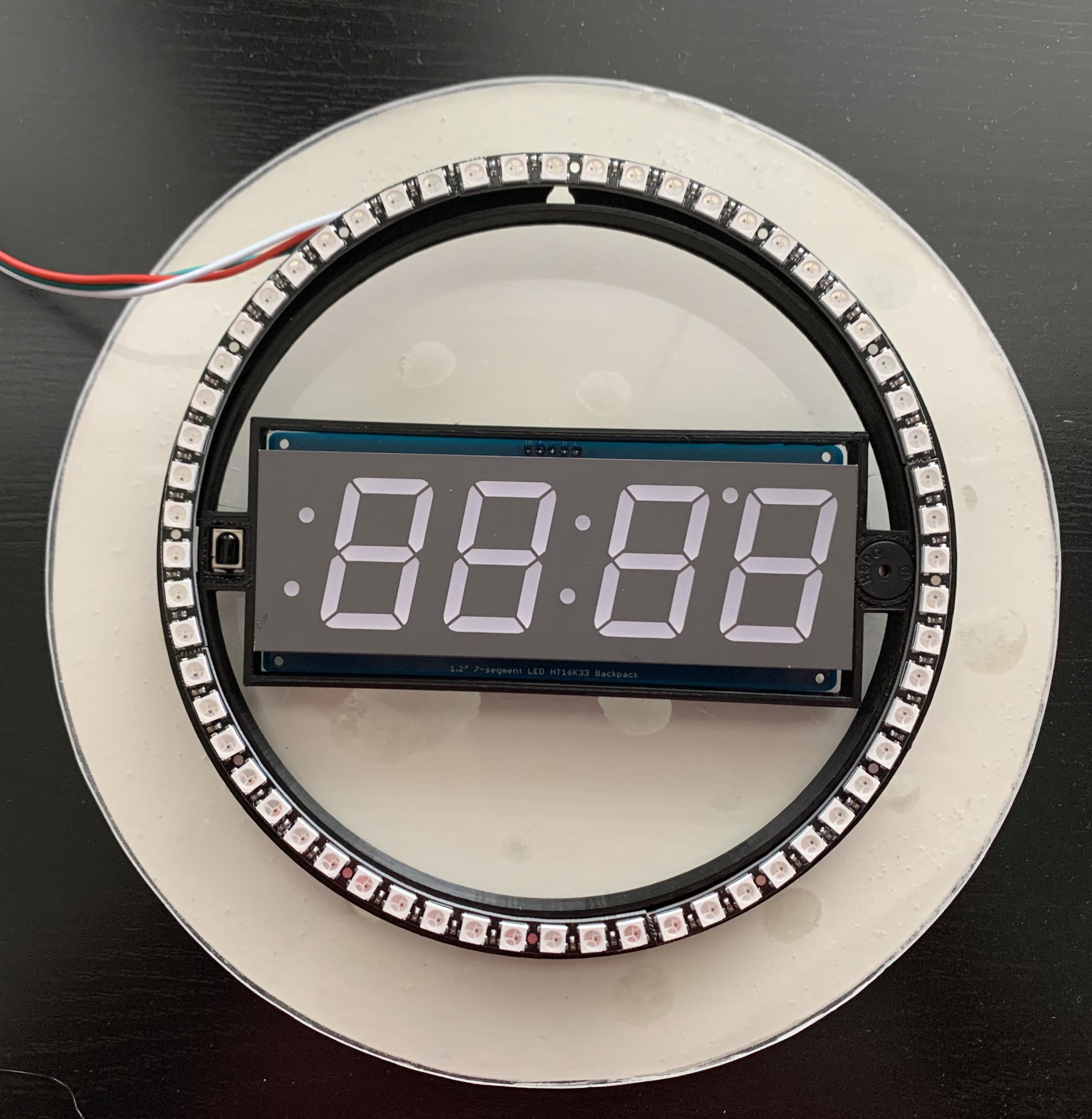 7-Segment NeoPixel Clock With Countdown Timer : 8 Steps (with Pictures ...