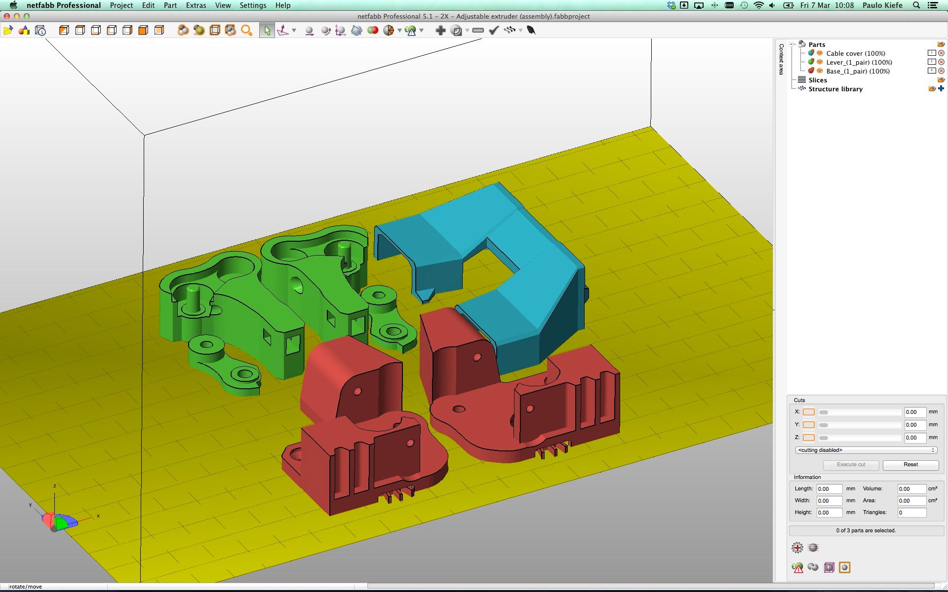 Adjustable Extruder Drive Block Upgrade for Replicator 2X : 18 Steps ...