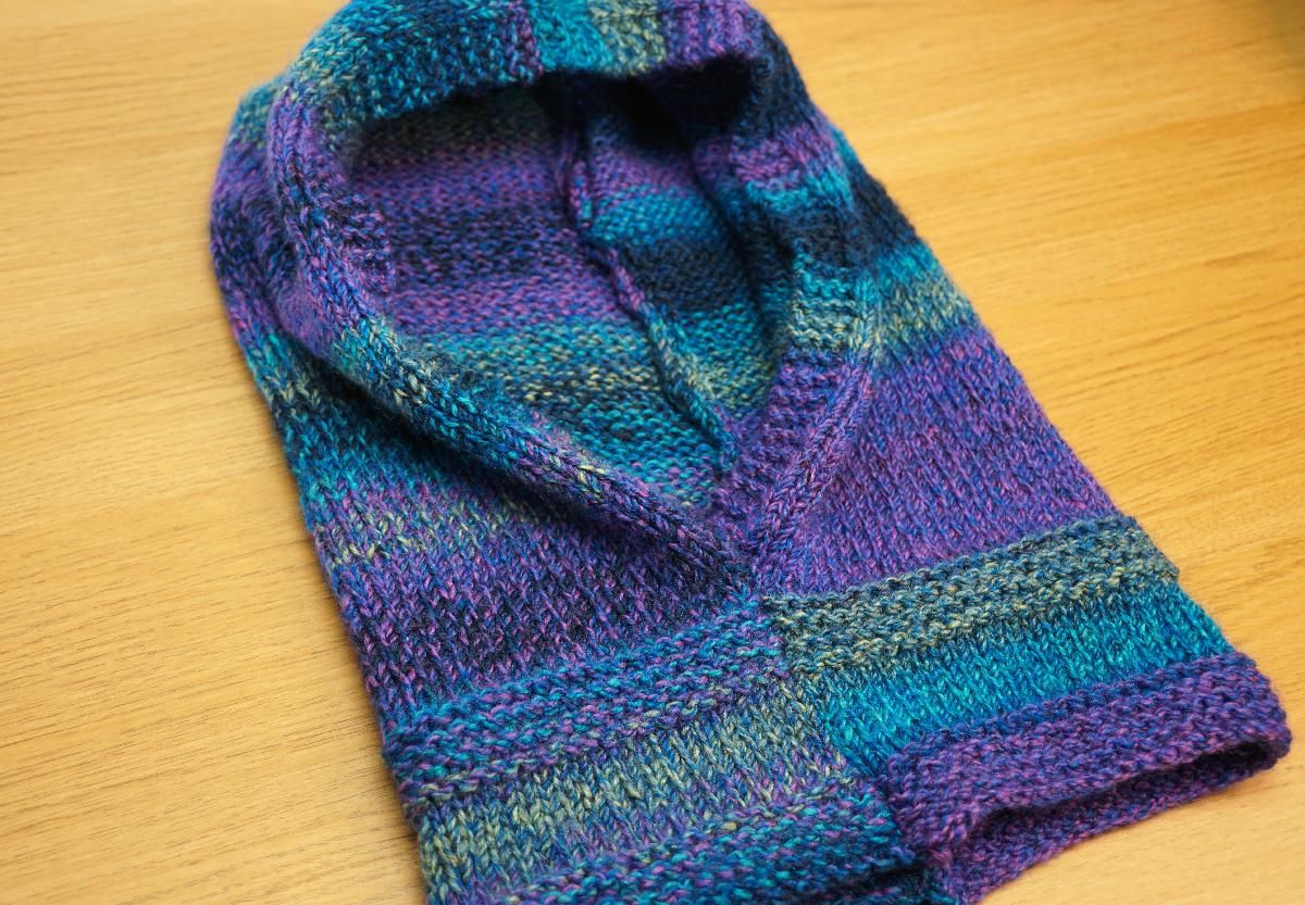 How to Knit a Hooded Scarf | Easy Balaclava Knitting Pattern : 10 Steps ...