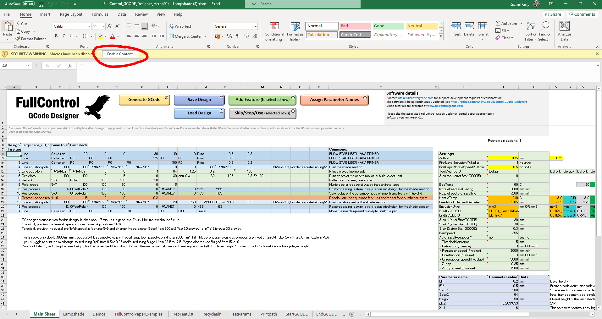 3D Printing Lampshades With Full Control Gcode : 9 Steps (with Pictures ...