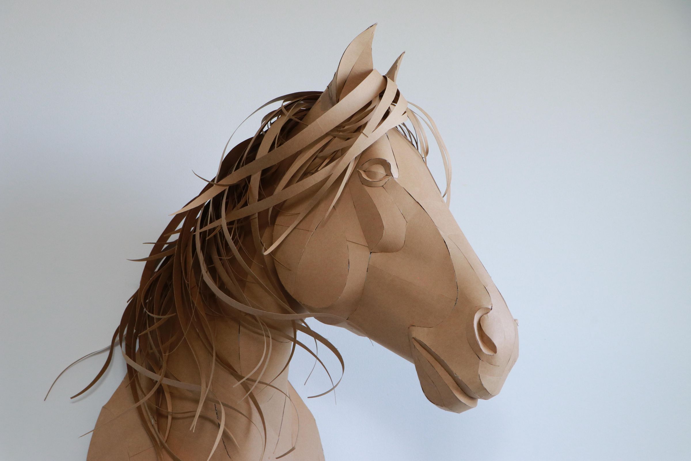 DIY Papercraft Horse Wall Art — 3D Model + Printable Coloring : 9 Steps ...