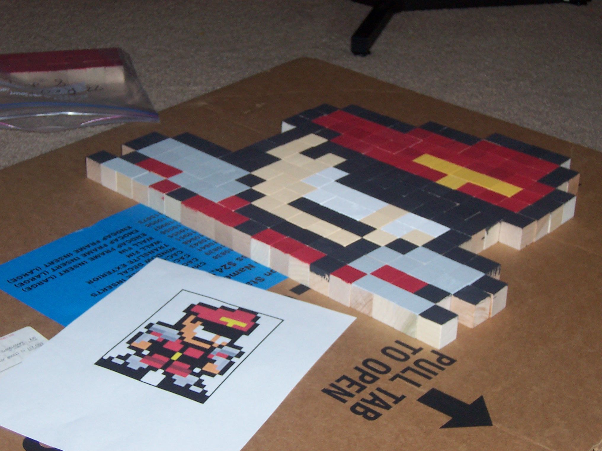 3D 8-Bit M. Bison Sprite Sculpture : 7 Steps - Instructables