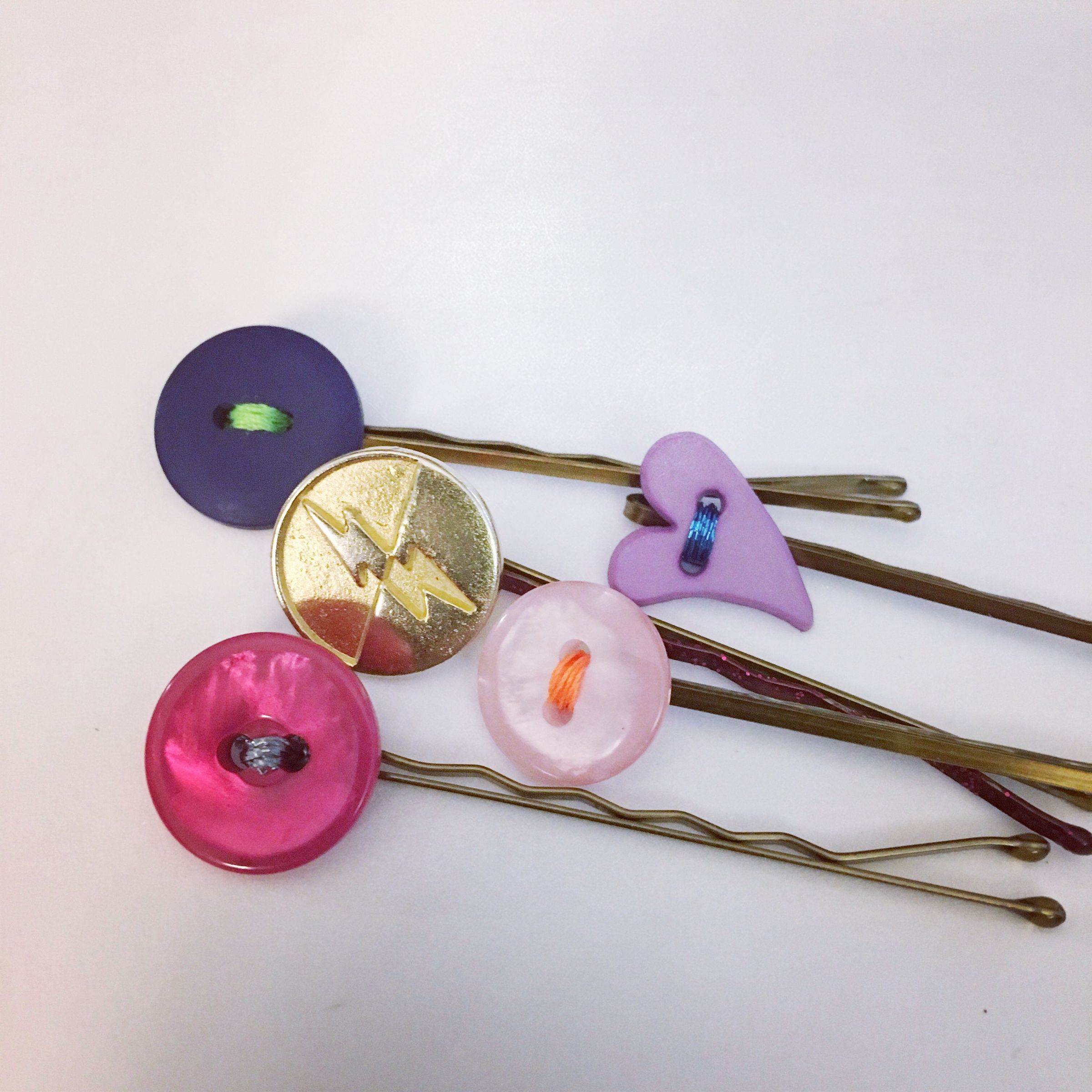 Button Hair Pins : 4 Steps (with Pictures) - Instructables