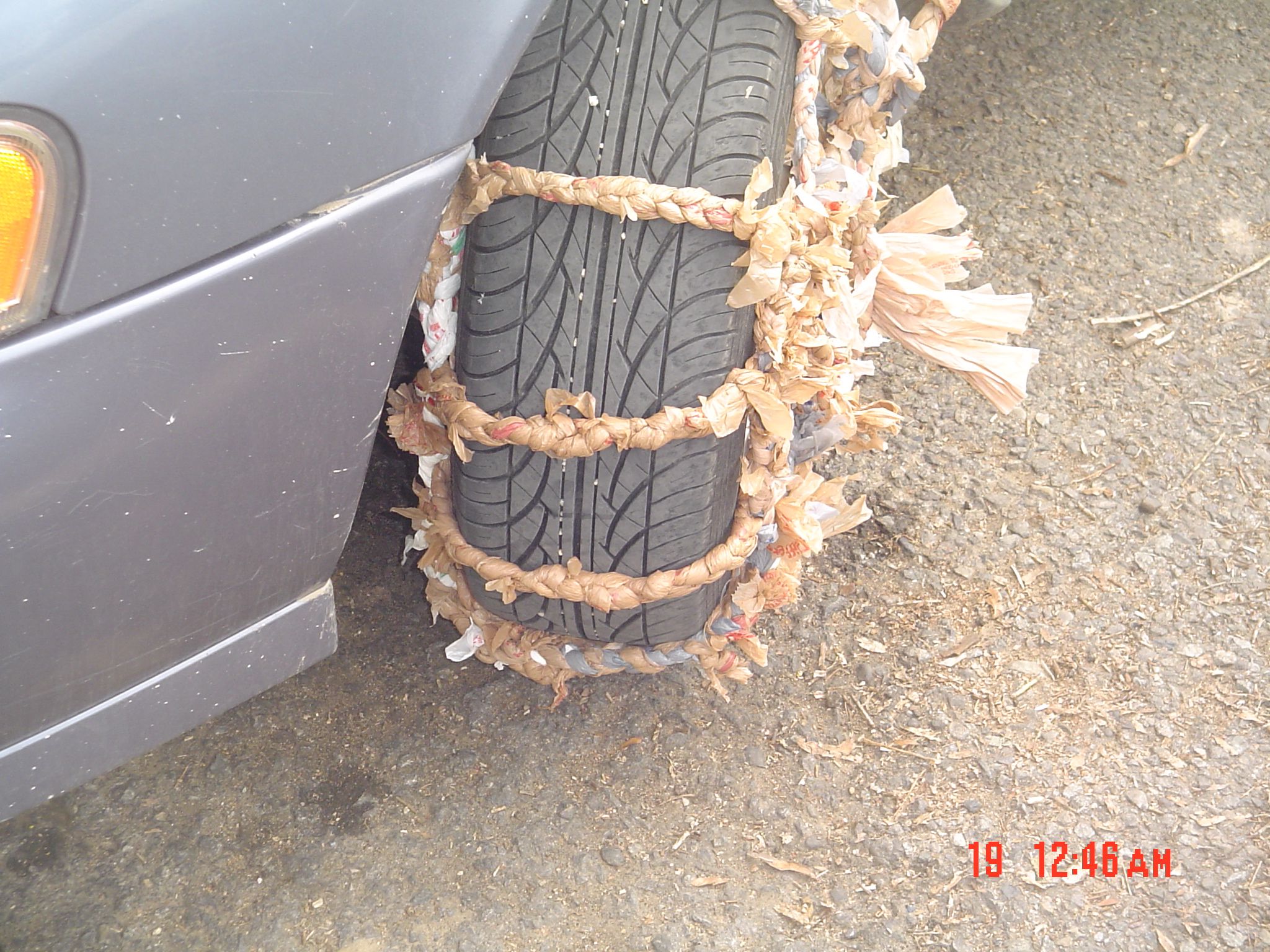 Rope Tire Chains for Better Traction - Instructables