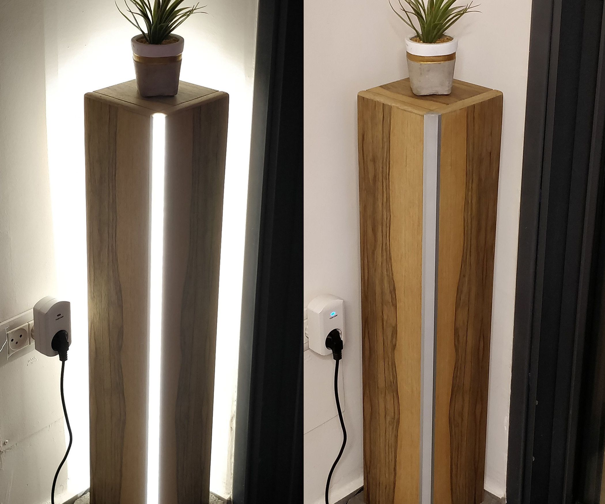 Smart Floor Corner Wooden LED Lamp DIY : 32 Steps (with Pictures ...