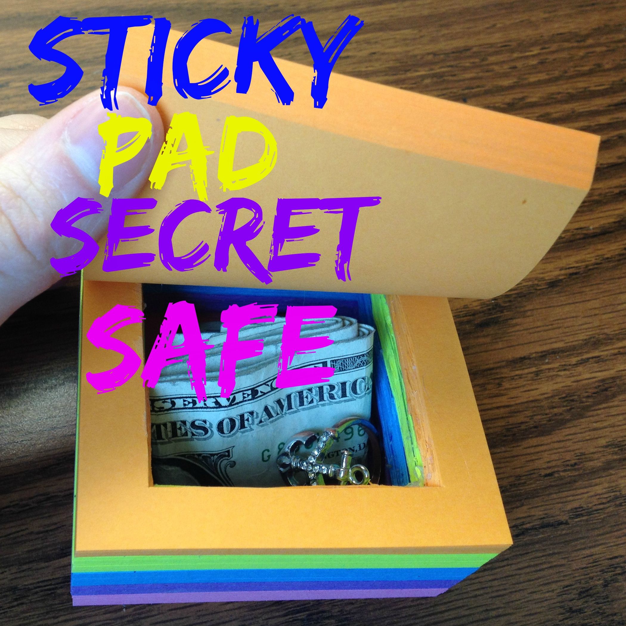 Turn a Pad of Post-it Notes Into a Secret Safe (VIDEO) - Instructables