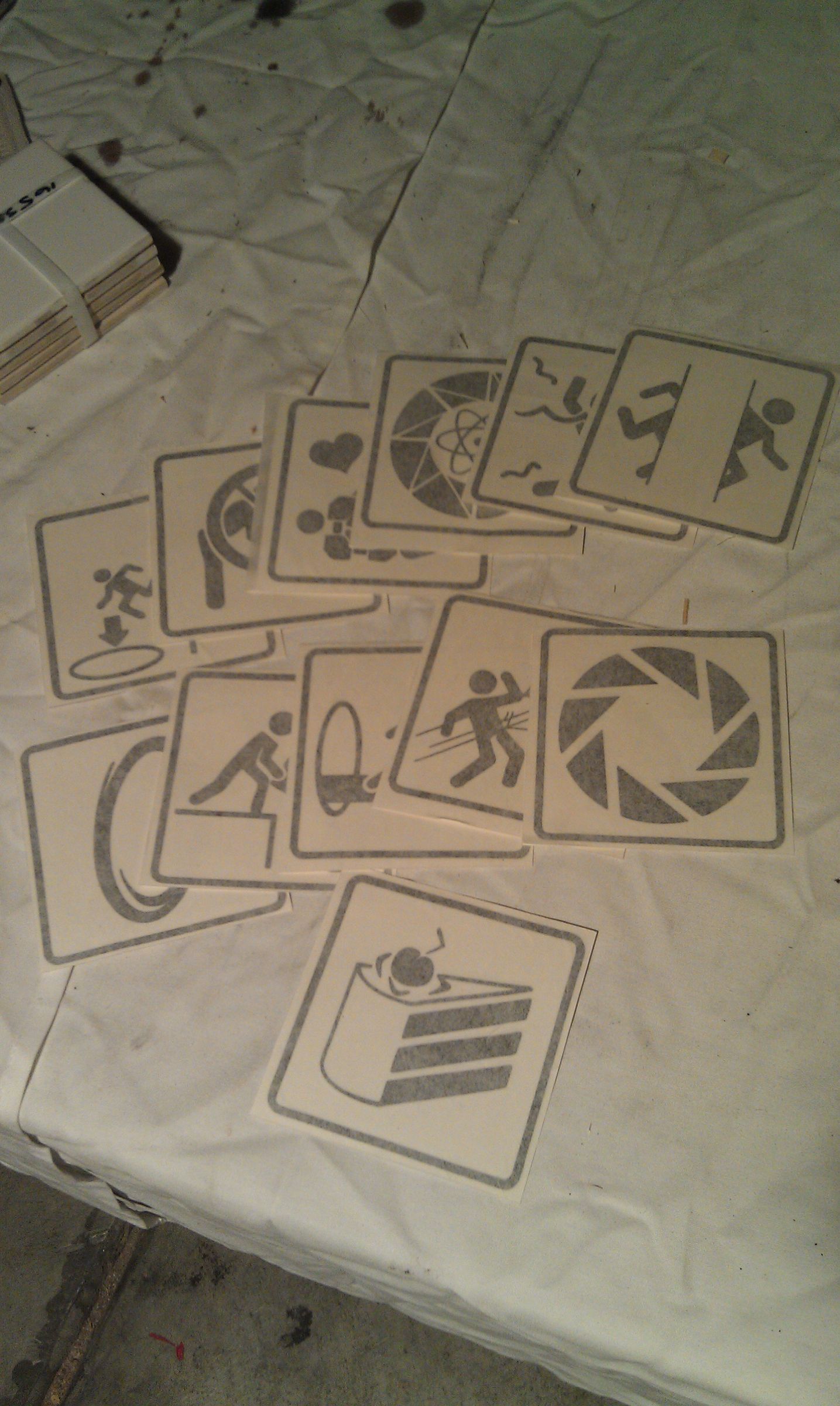 Custom [Portal] Coasters @ TechShop : 4 Steps - Instructables
