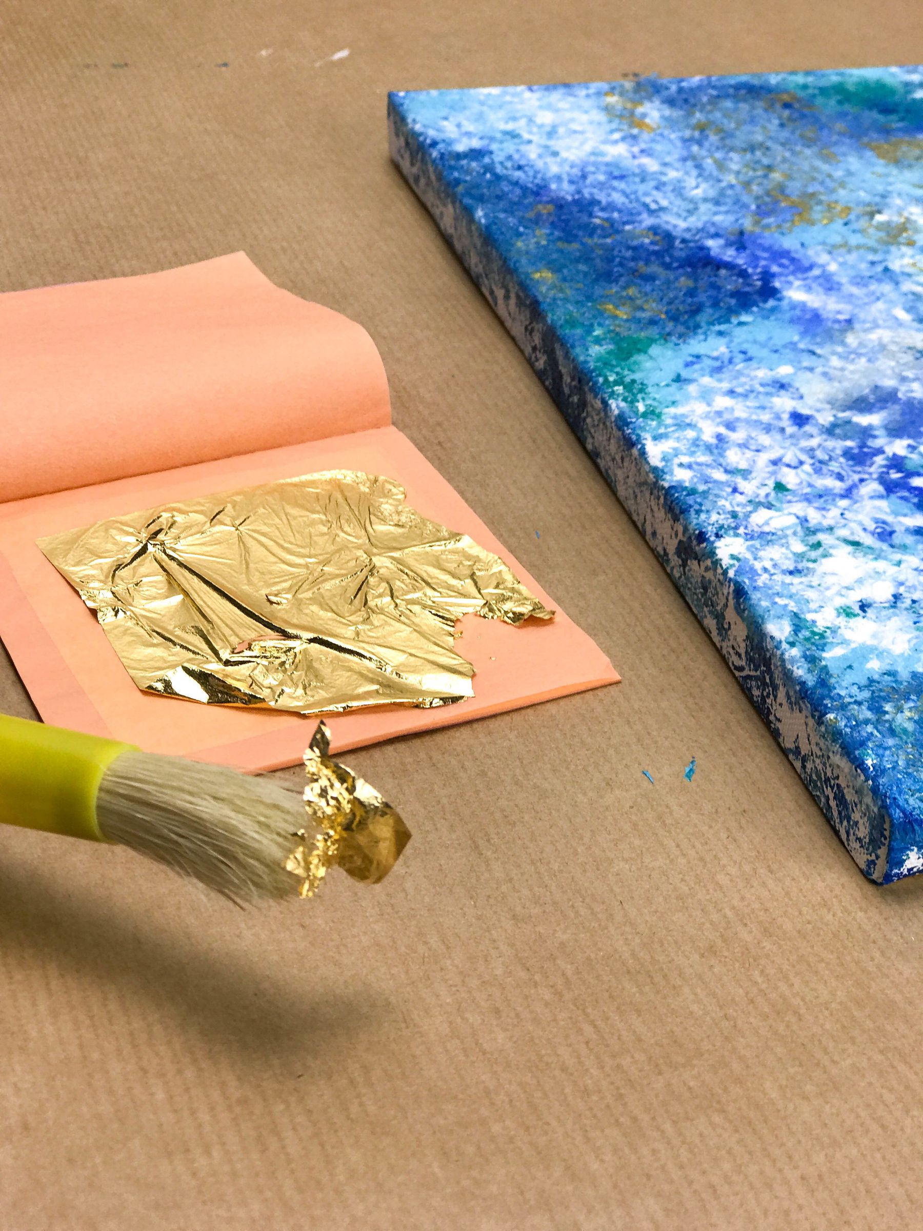 DIY Gold Acrylic Abstract Painting : 13 Steps (with Pictures ...