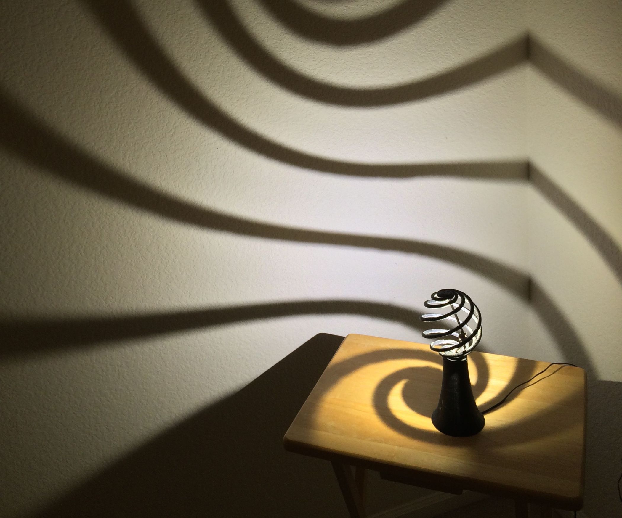 The Spiral Lamp (a.k.a the Loxodrome Desk Lamp) : 12 Steps (with ...