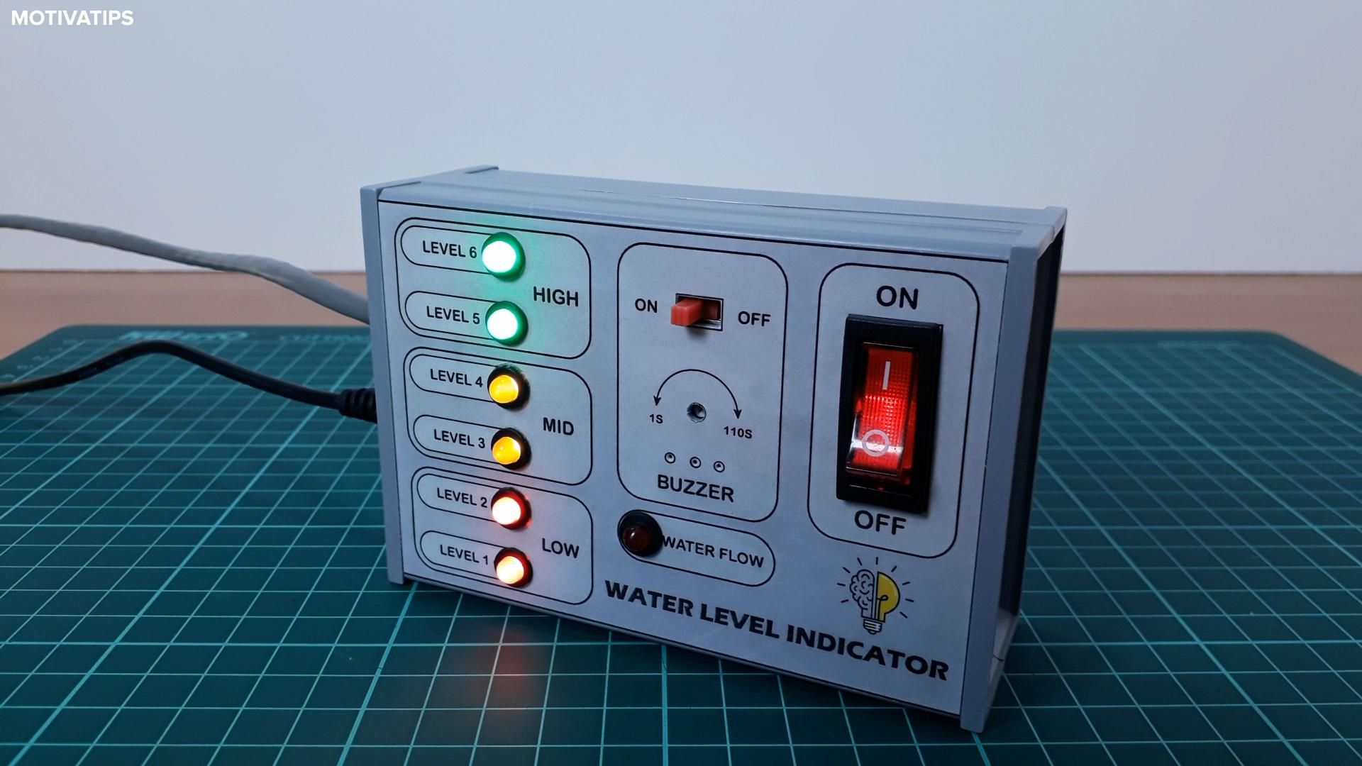 Water Level Indicator With Temporary Alarm & Water Flow Sensor : 5 ...