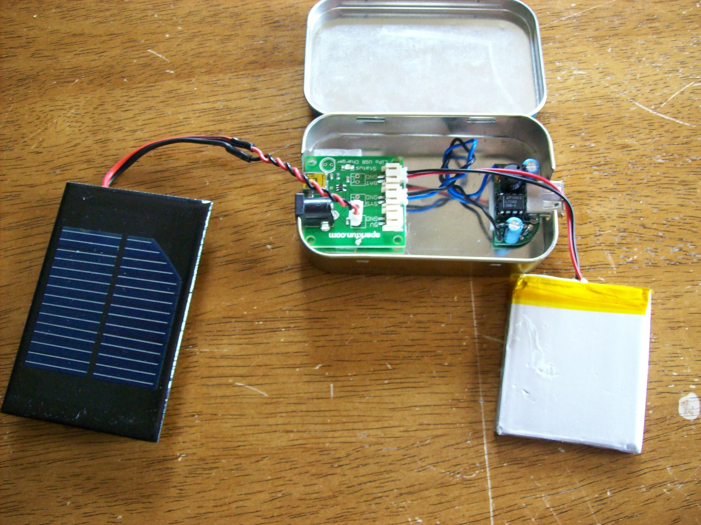 How to Make a Solar IPod/iPhone Charger -aka MightyMintyBoost : 5 Steps ...