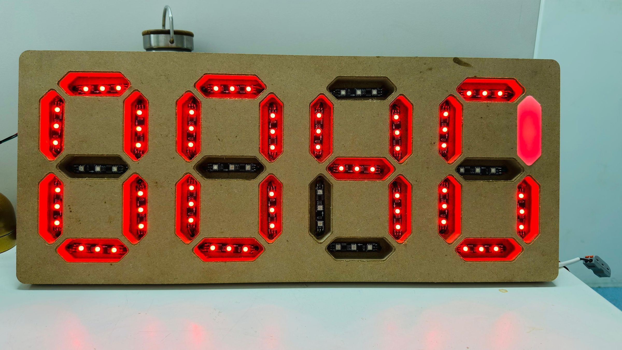 Build a Giant, Colorful Seven-Segment Display With Neopixels : 7 Steps ...