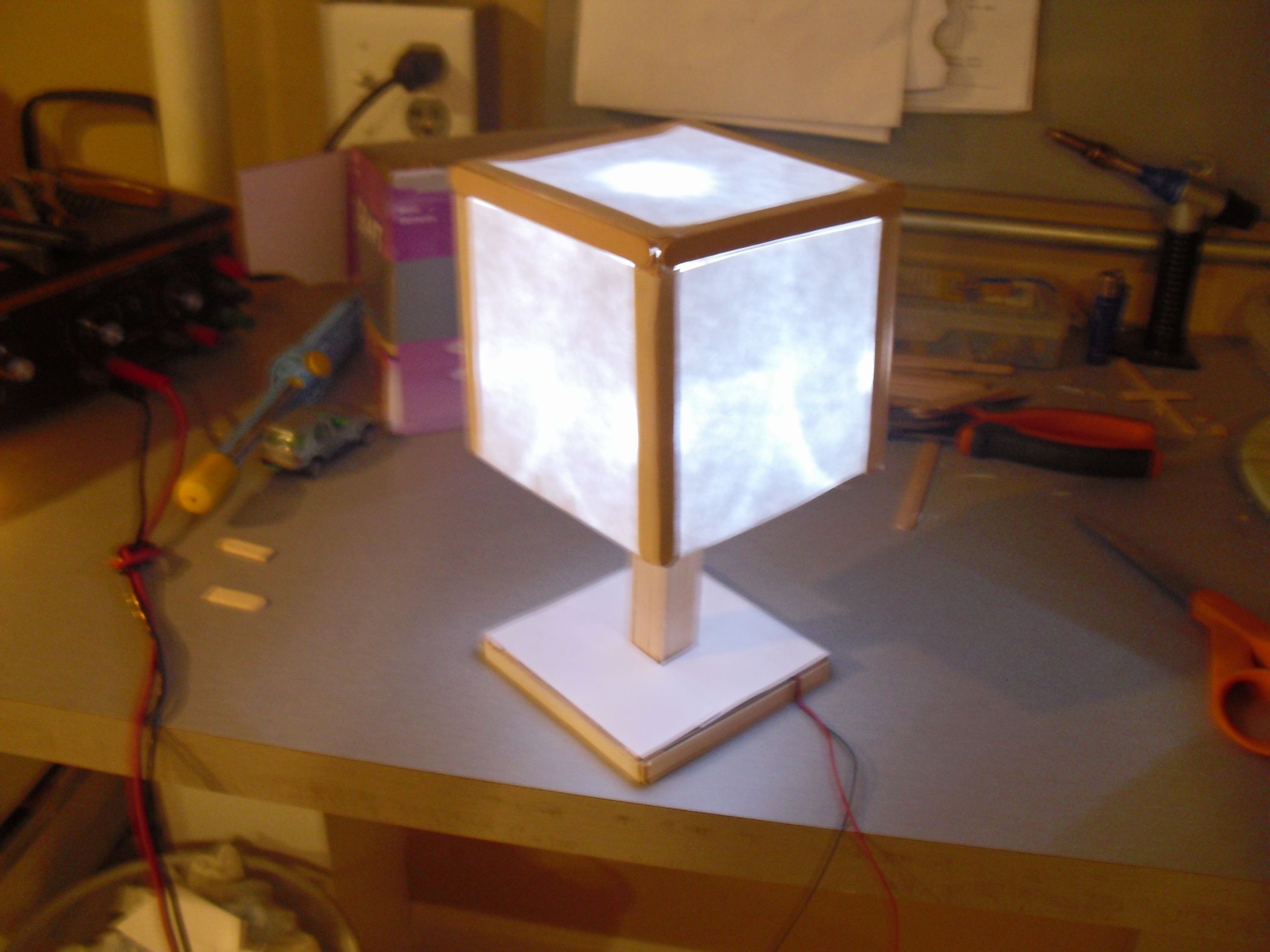 Led Popsicle Stick Lamp - Instructables
