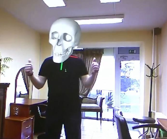 Augmented Reality and Kinect: Augmenting Skull and Iron Man Mask ...