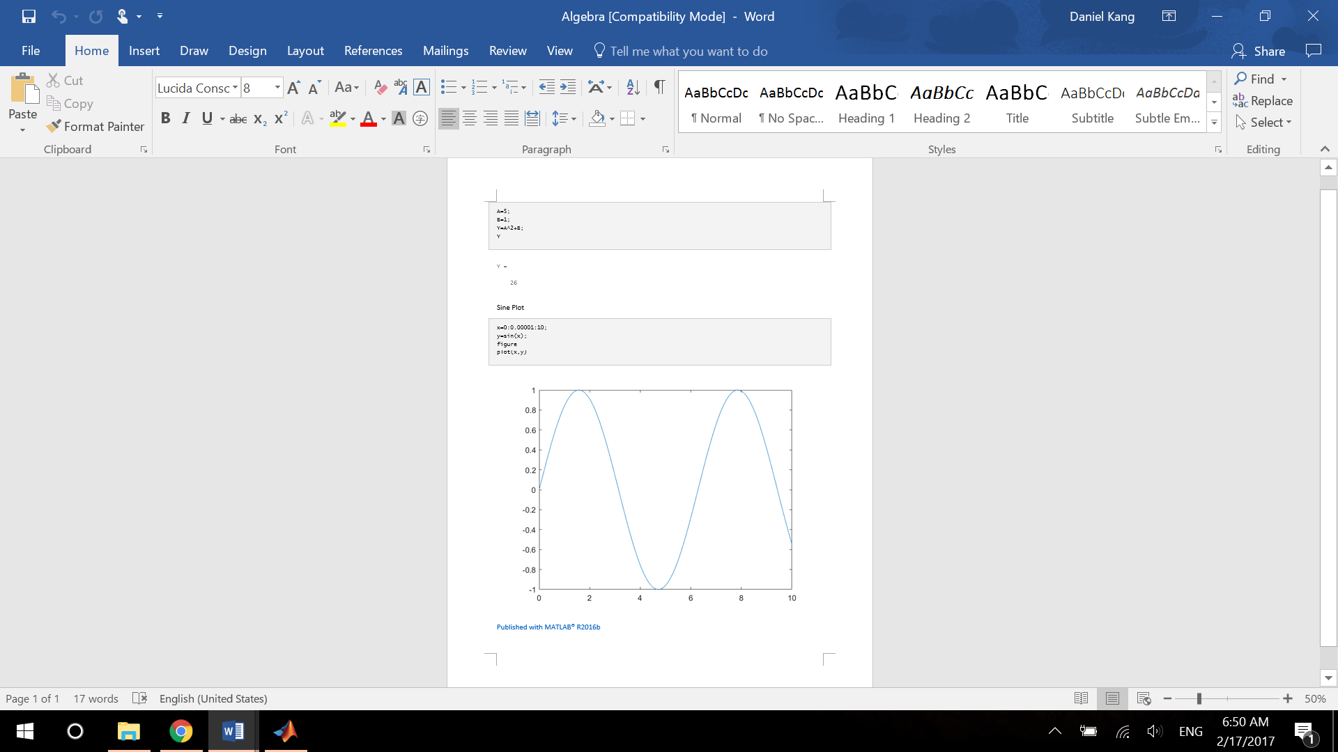 How To Code And Publish Matlab 2016b To Word (beginners Guide) : 4 
