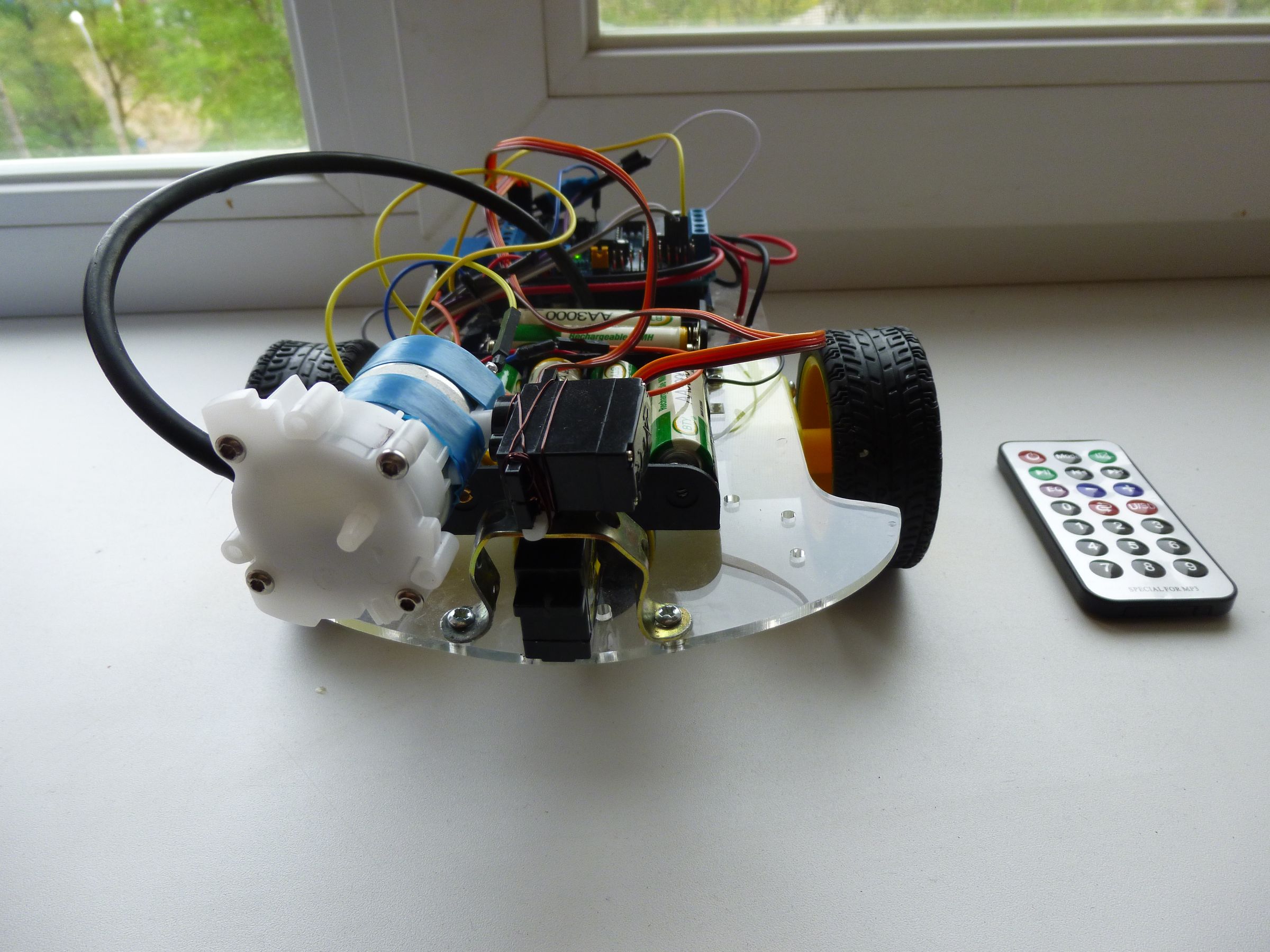 Water Cannon Arduino Robot IR - Instructables