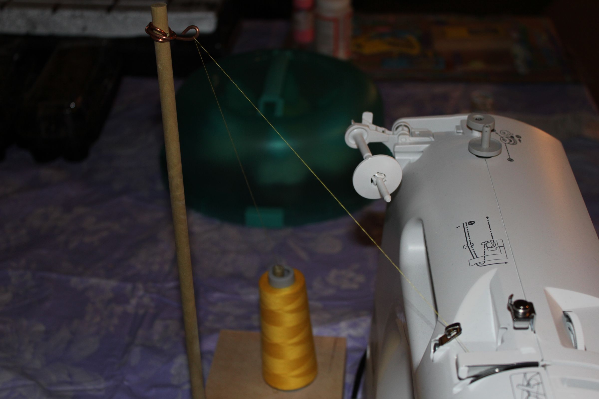 Large Thread Spool Holder on the Cheap : 4 Steps - Instructables