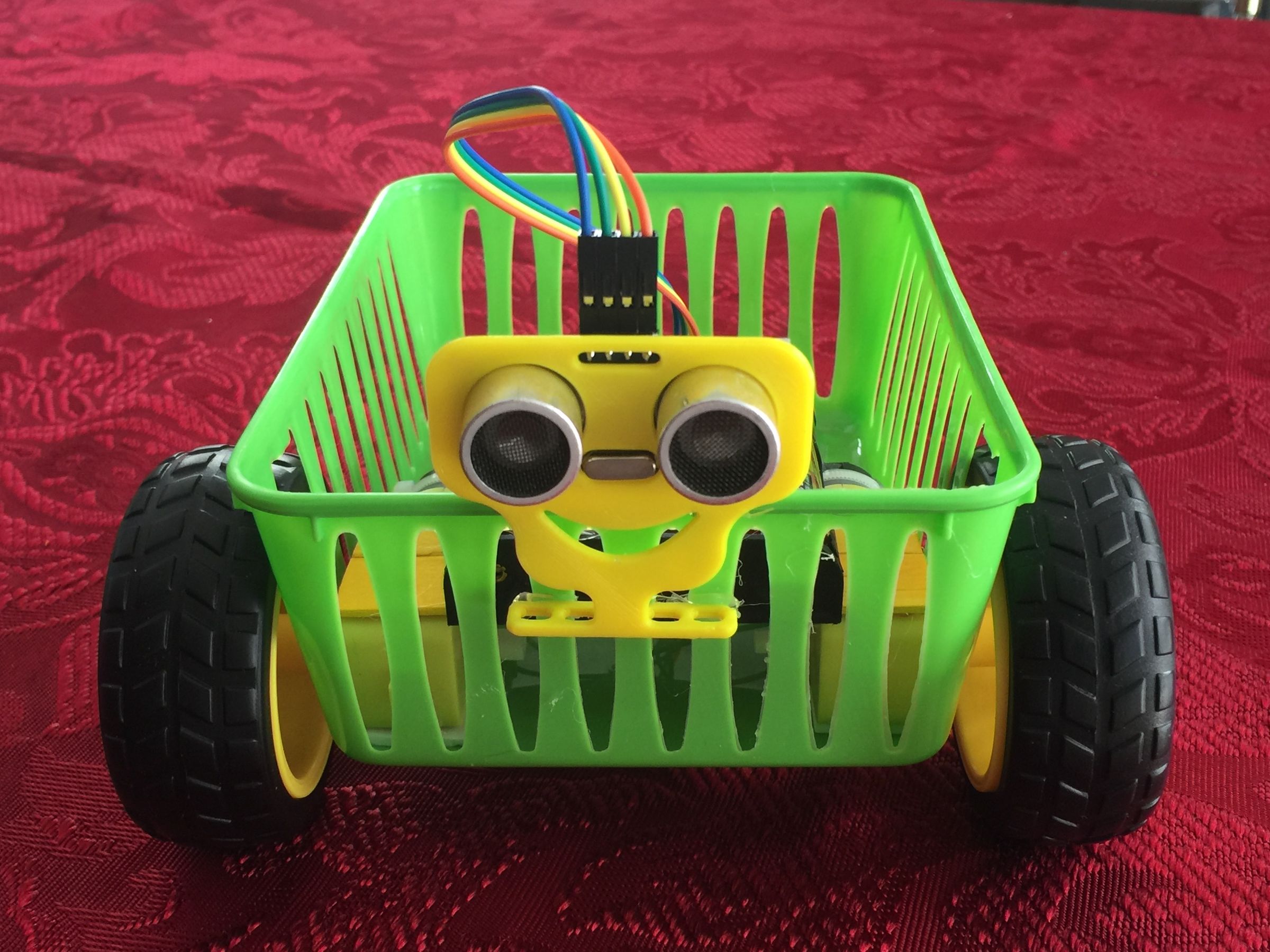 BasketBot - a Robot Car Made With a Plastic Basket : 12 Steps ...