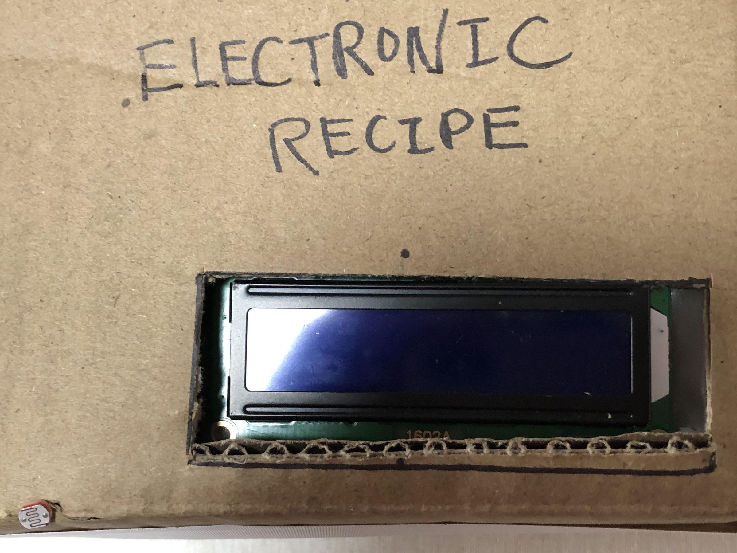 LCD Interactive Cookie Recipe : 4 Steps - Instructables