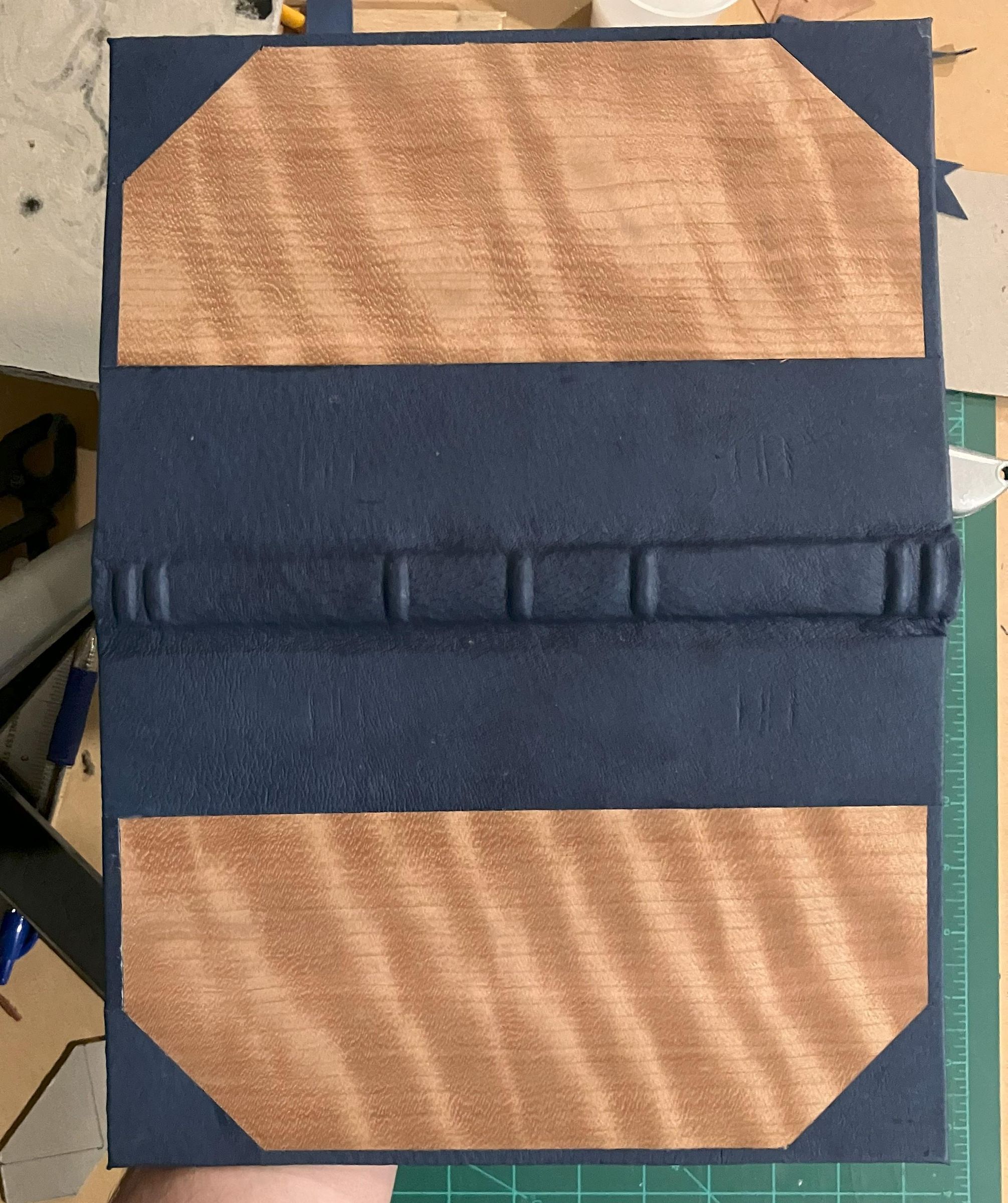 Make a Leatherbound Book With Wood Accents From Scratch : 17 Steps ...