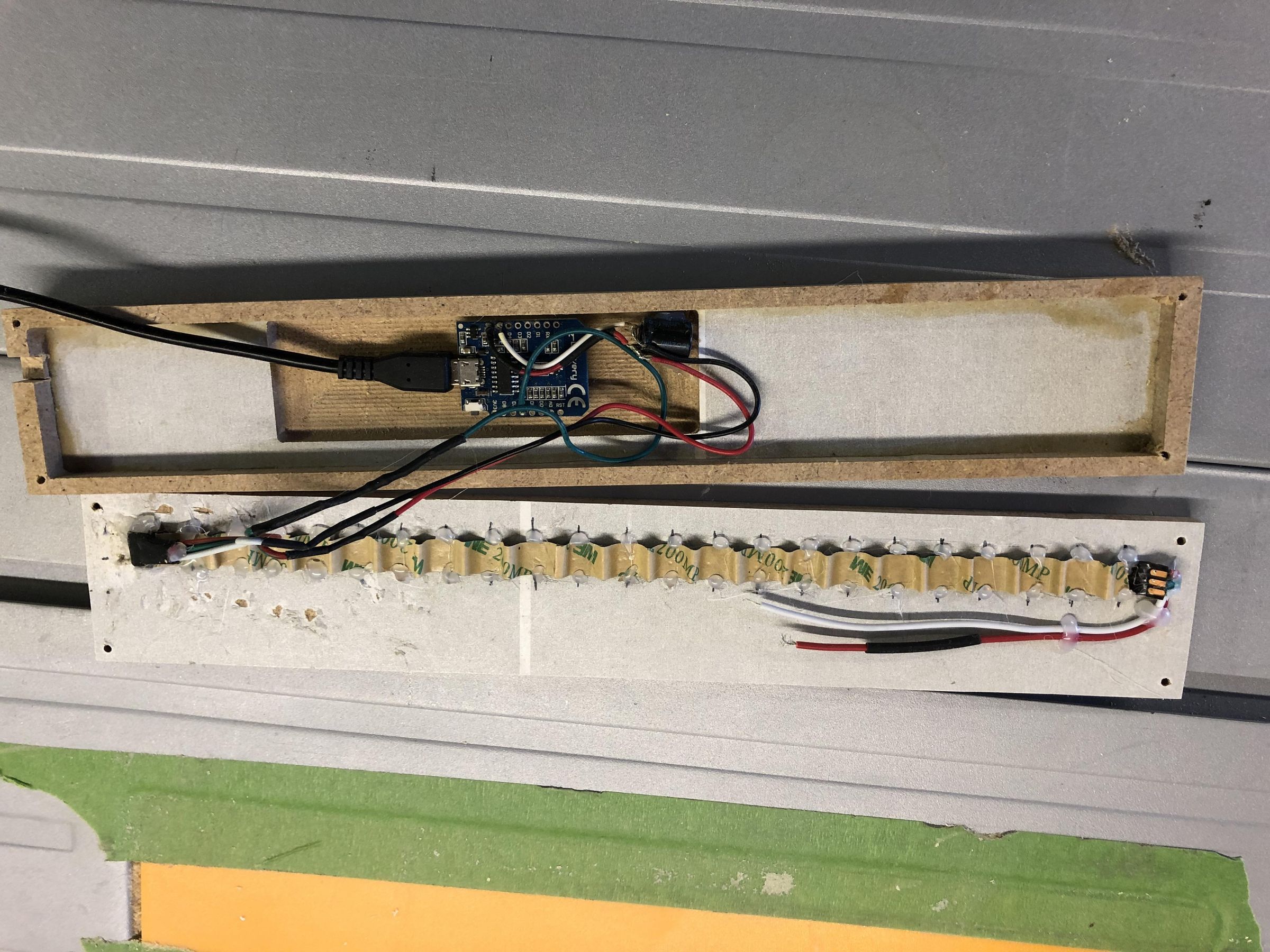 LED Aduino Horizontal Edge Lit Clock WemosD1 : 7 Steps (with Pictures ...