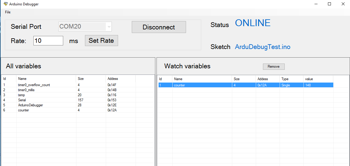 Arduino Real-time Variables Debugger : 4 Steps - Instructables
