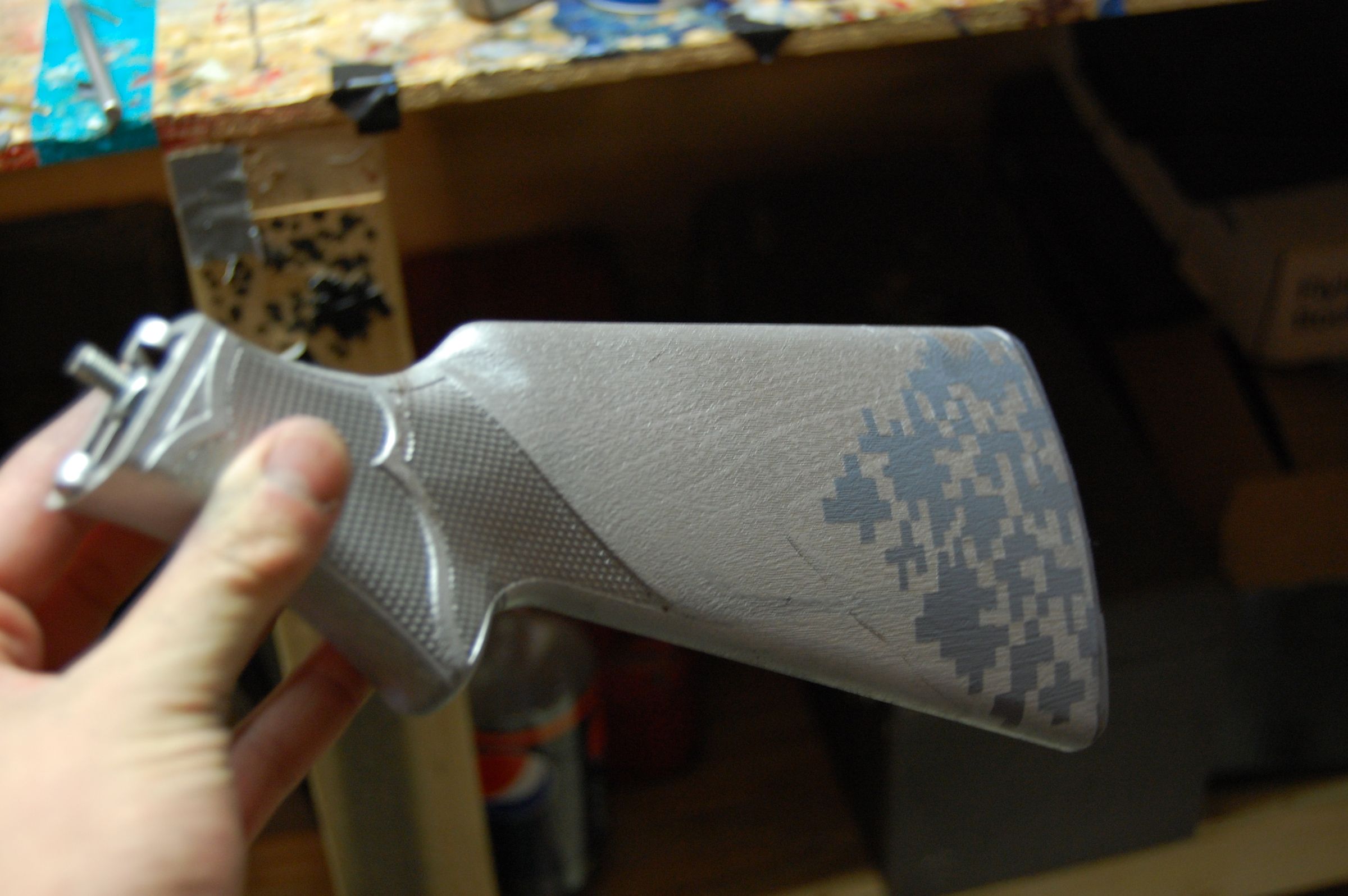 Urban Digital Camo Gunstock Stencil : 4 Steps - Instructables