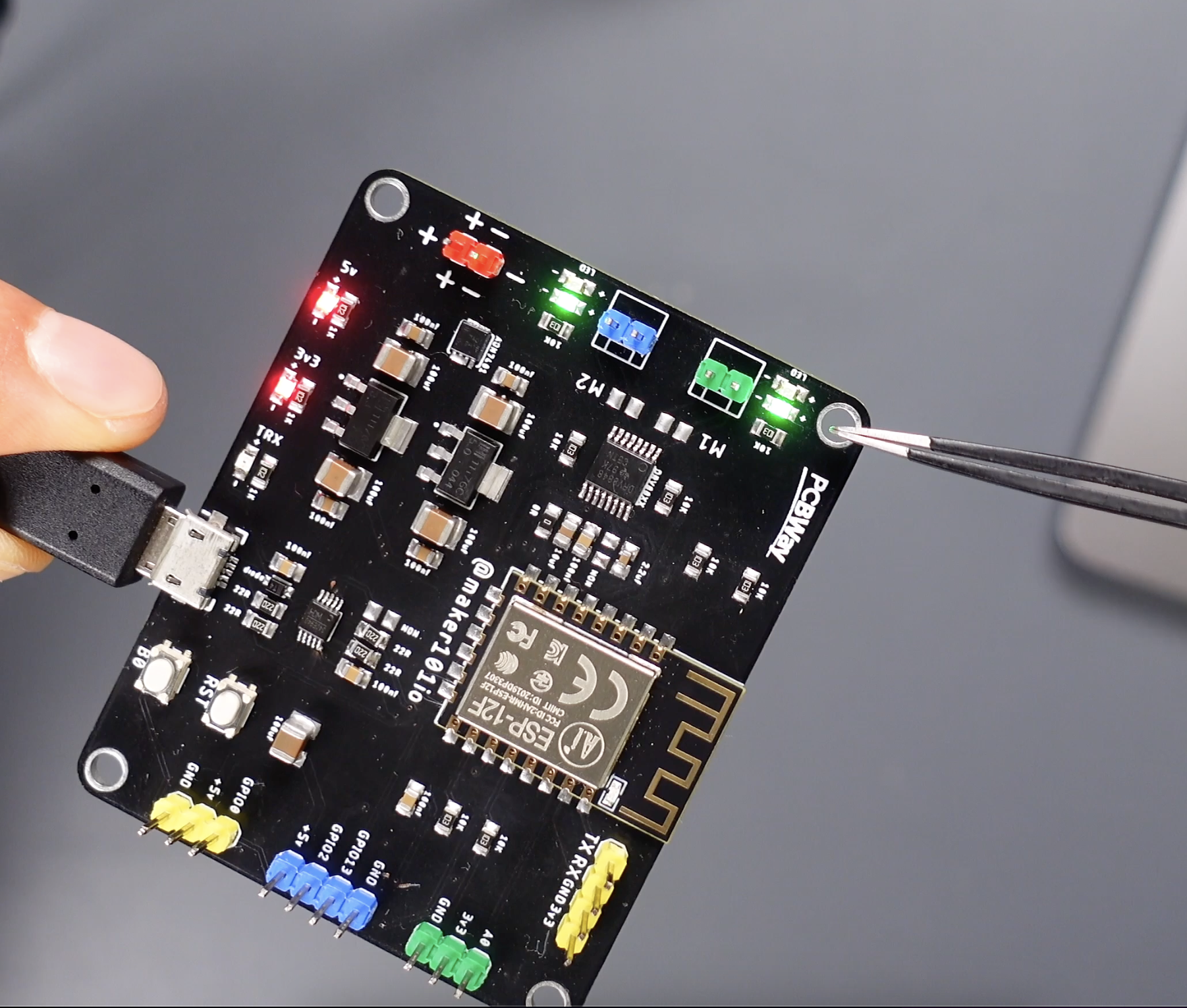 Line Following - Obstacle Avoiding - Drawing Robot (ESP8266 Dual DC ...