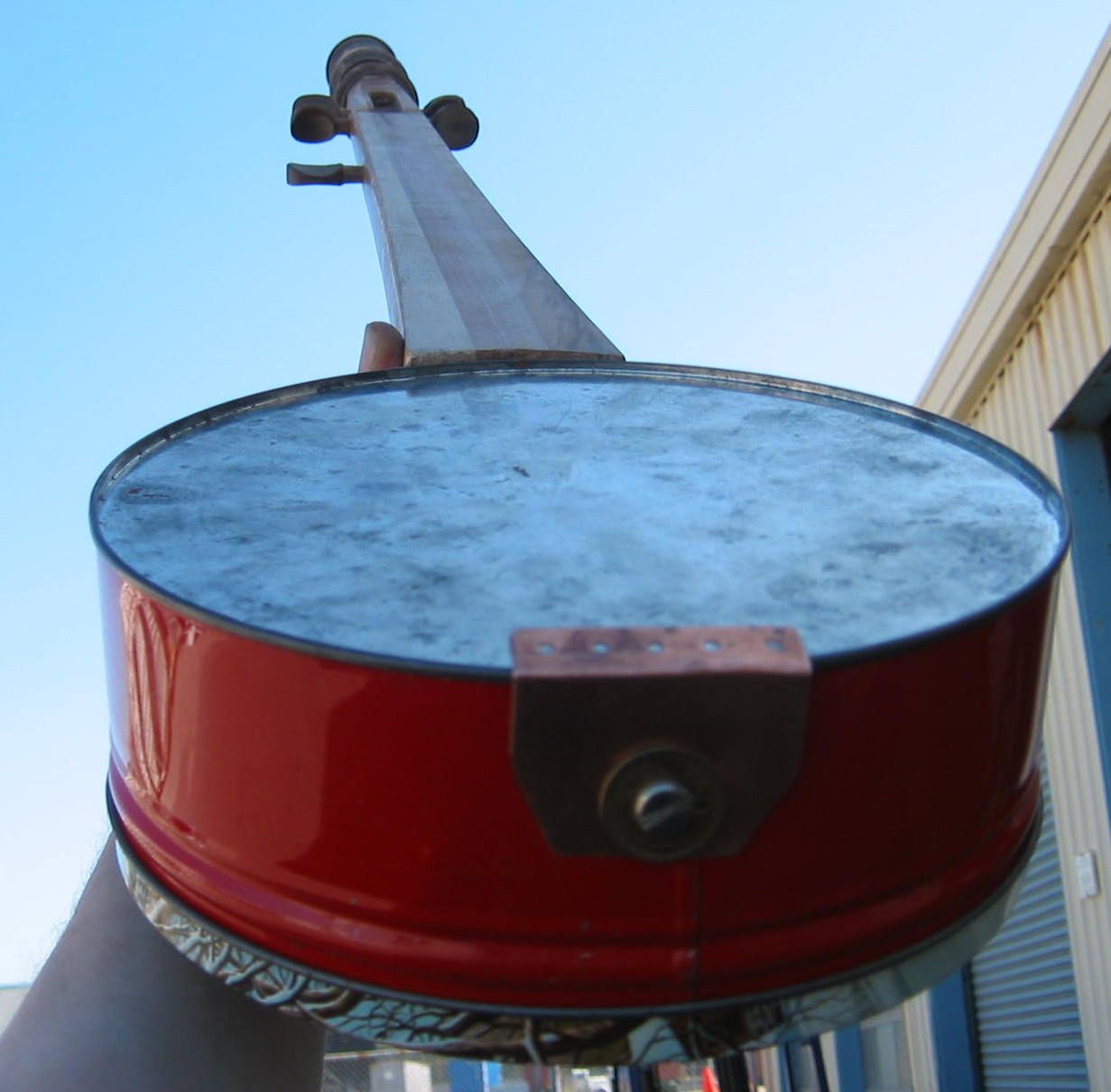 Cookie Tin Banjo Part 4: Bed Post Banjo : 16 Steps (with Pictures ...