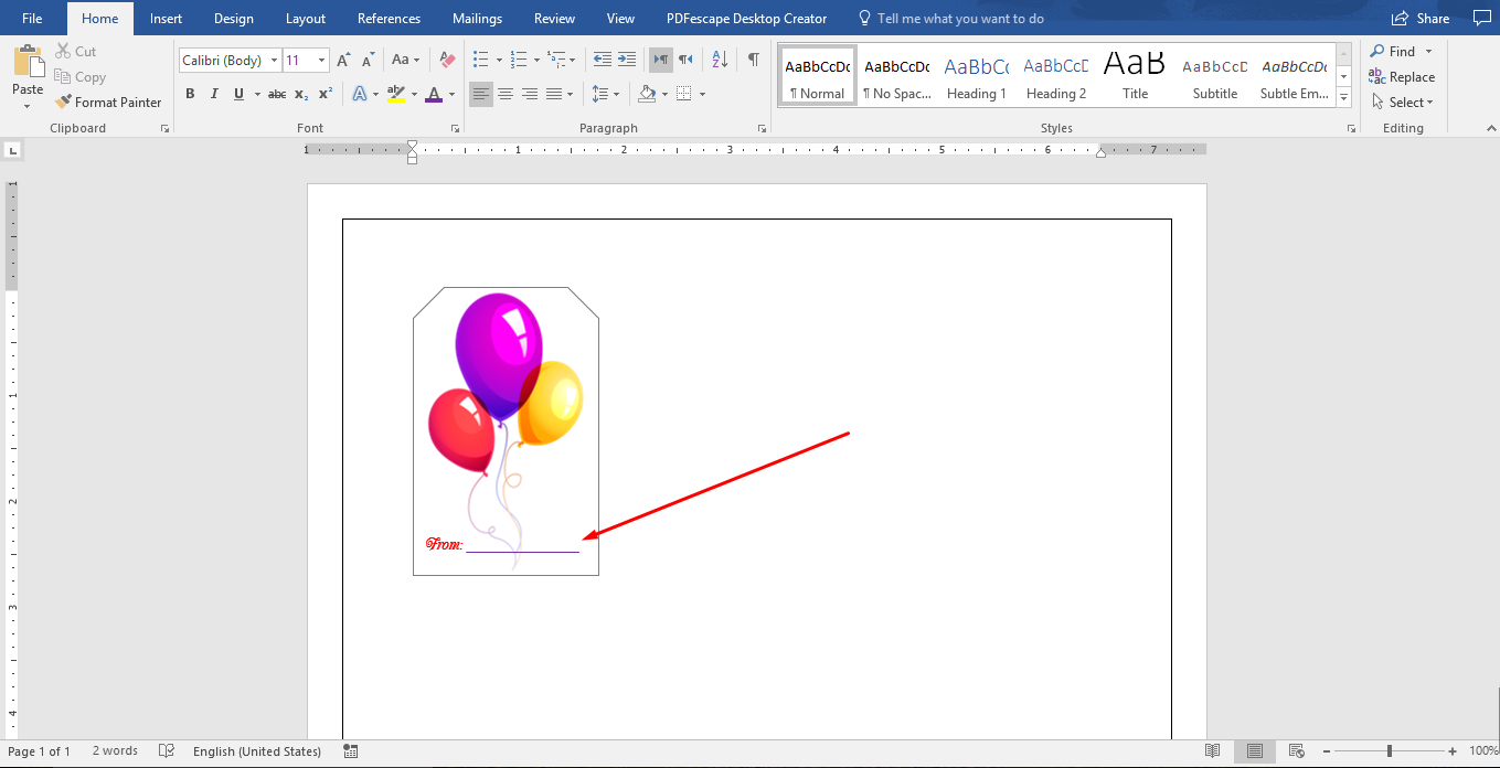 Create Gift Tags at Home by Using Microsoft® Word : 11 Steps ...