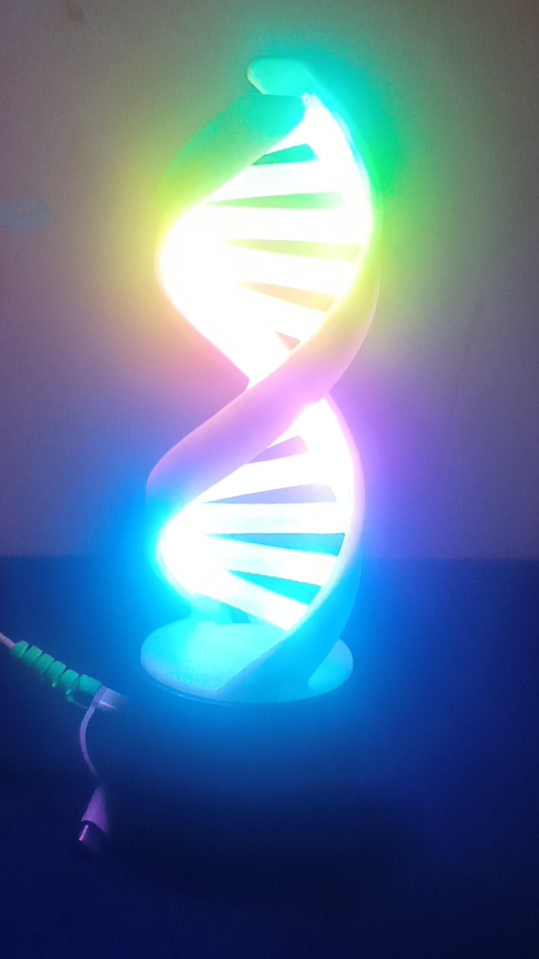 DNA Helix Lamp - Arduino Powered WS2812B LED Strip 3D Printed Fancy ...
